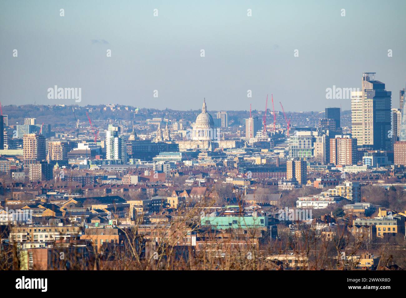 London skyline including St Pauls Cathedral Stock Photo - Alamy