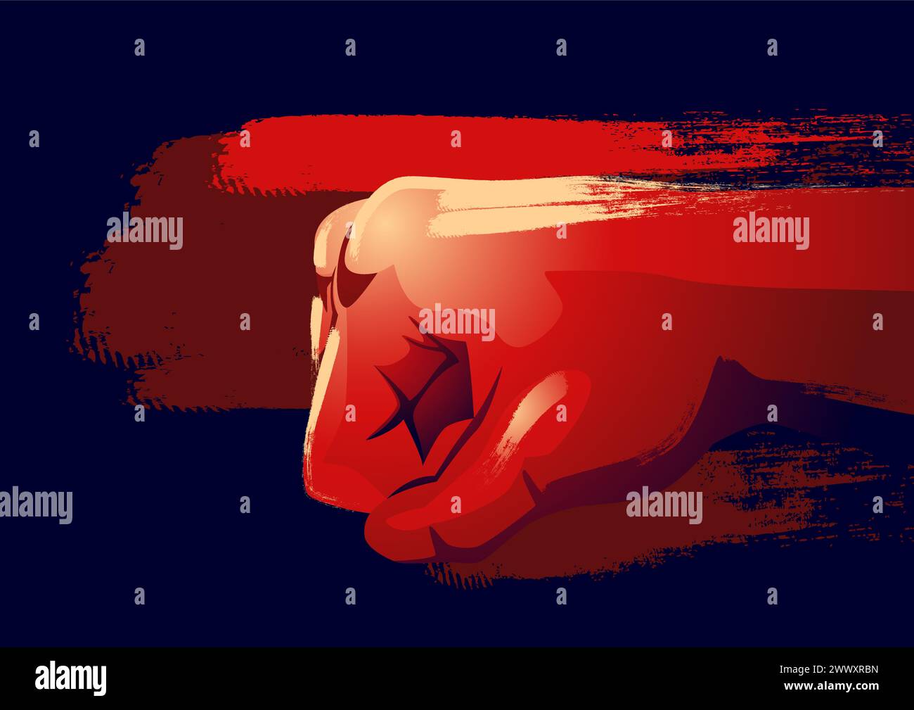 Powerful depiction Stock Vector Images - Alamy