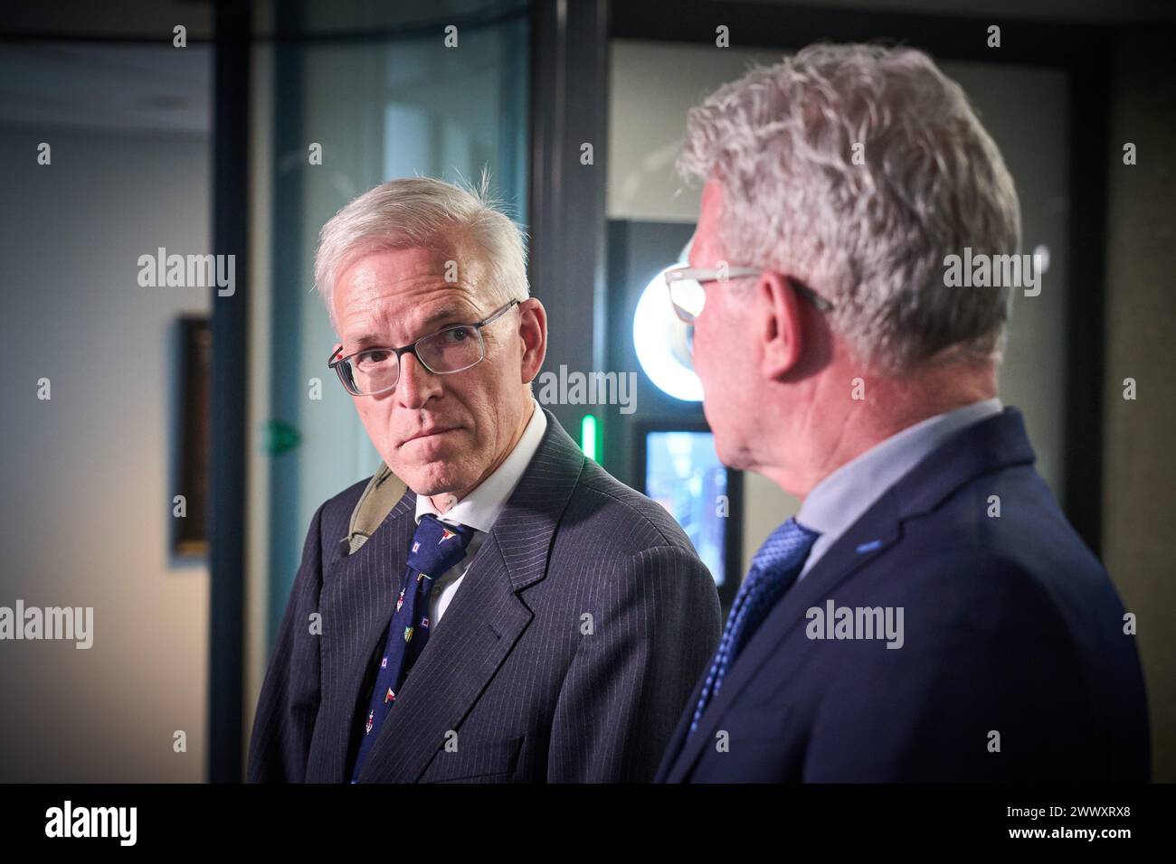 THE HAGUE - Informants Richard van Zwol and Elbert Dijkgraaf after the ...