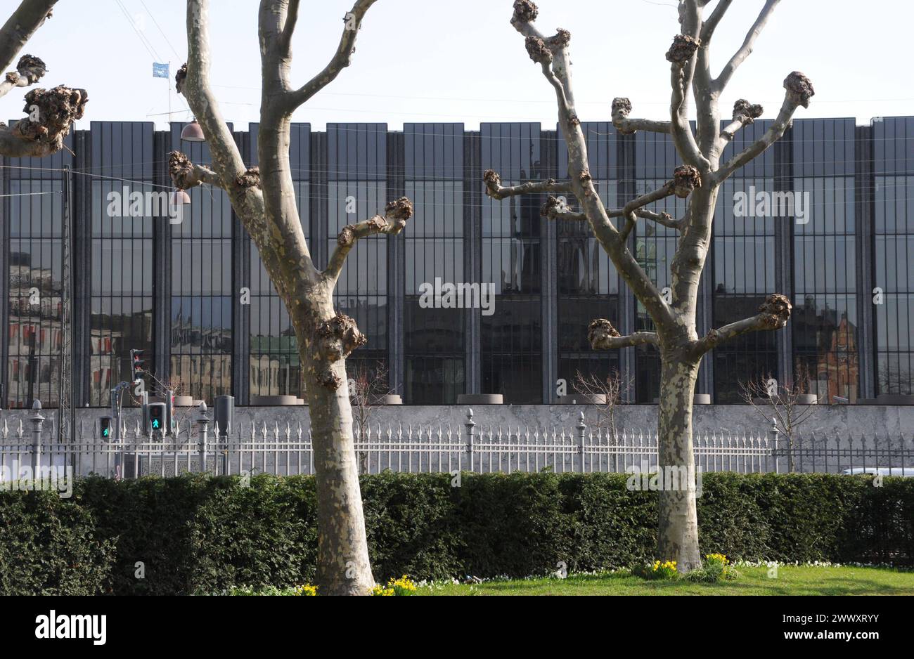 Copenhagen, Denmark /26 March 2024/Nordea bank branch in danish capital ...