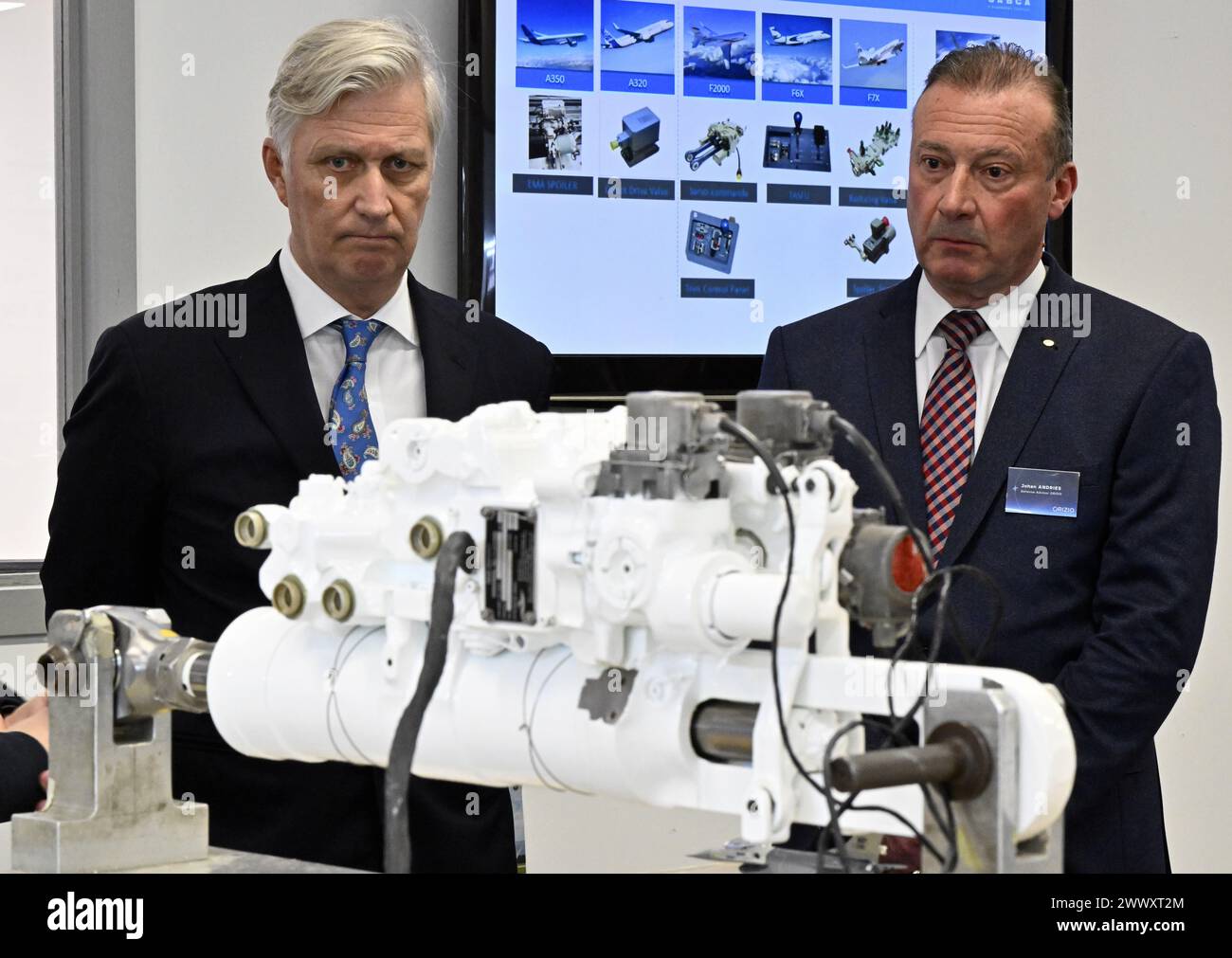 King Philippe - Filip of Belgium and Orizio's Johan Andries pictured ...