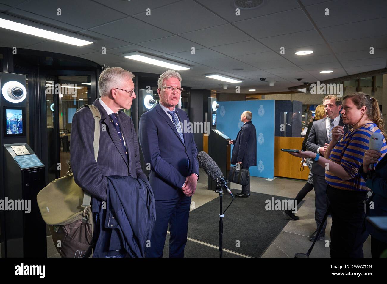 THE HAGUE - Informants Richard van Zwol and Elbert Dijkgraaf after the ...