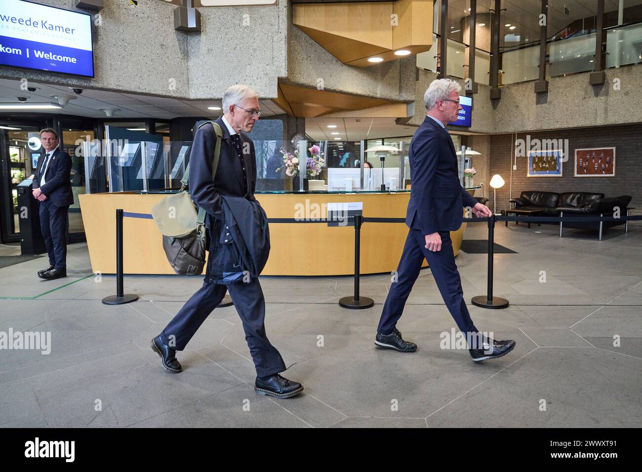 THE HAGUE - Informants Richard van Zwol and Elbert Dijkgraaf after the ...