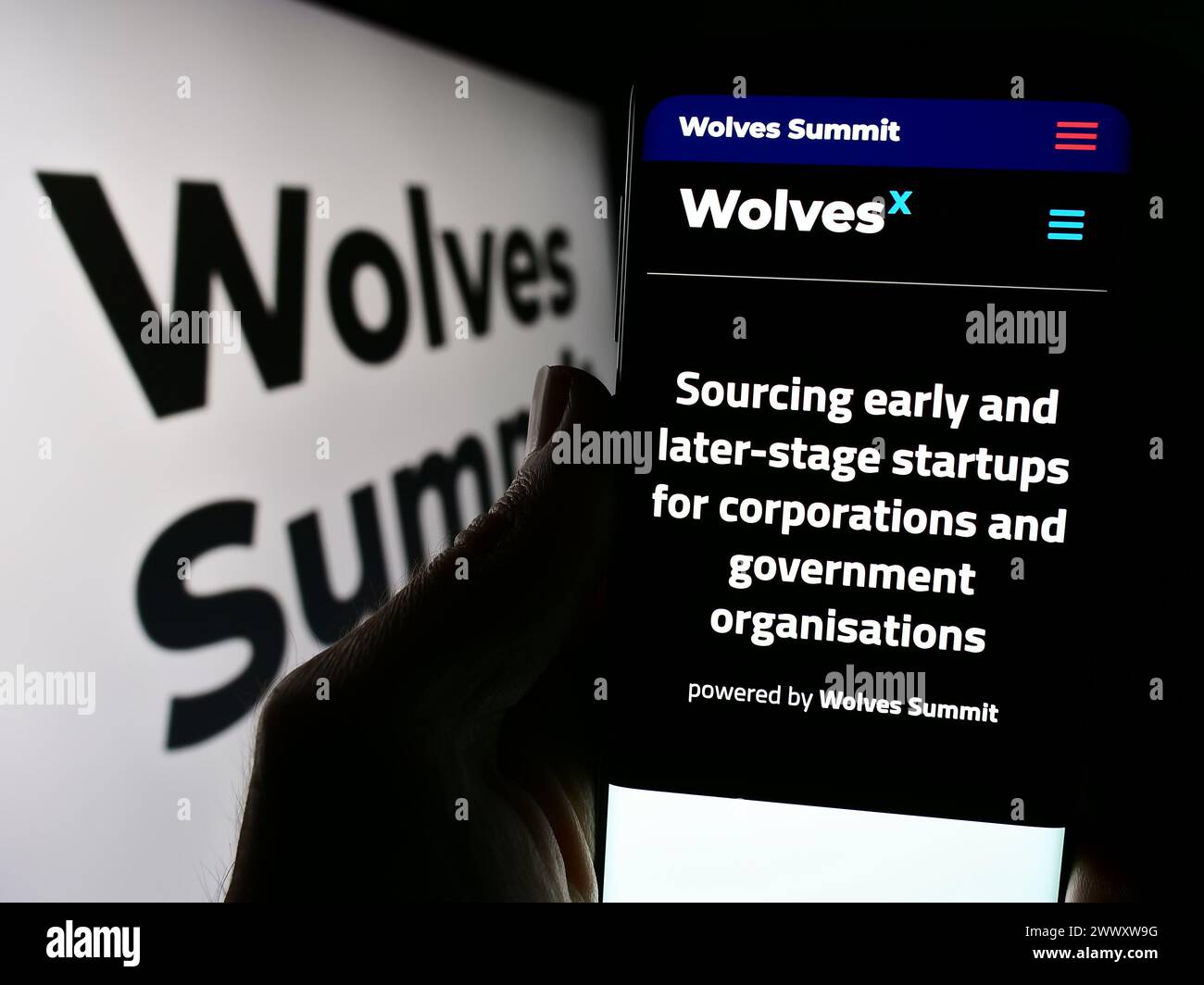 Wolves summit logo hi-res stock photography and images - Alamy