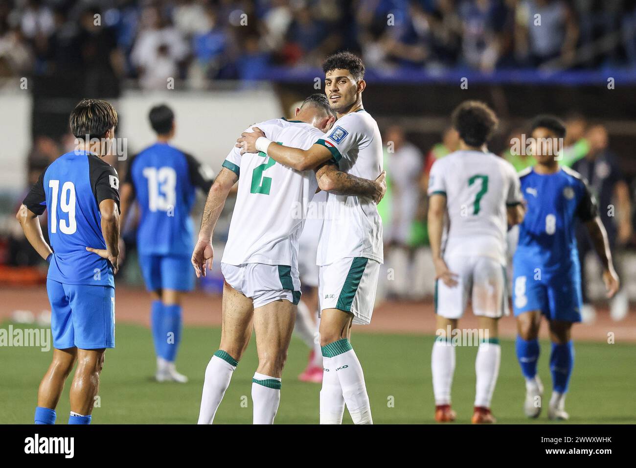 Manila, Philippines. 26th Mar, 2024. Rebin Sulaka (front L) of Iraq ...