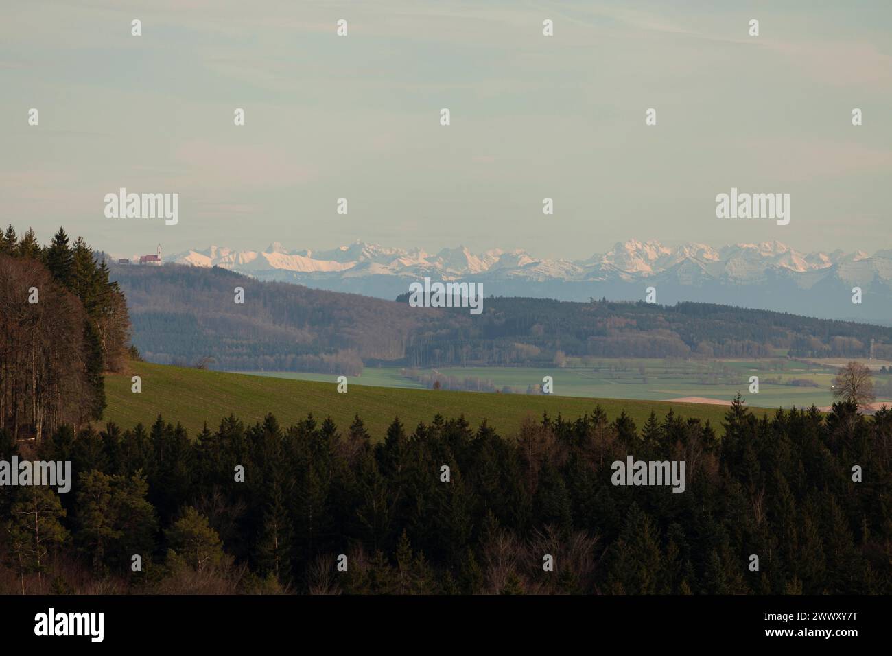 The Bussen, the holy mountain of Upper Swabia with a magnificent Alpine ...
