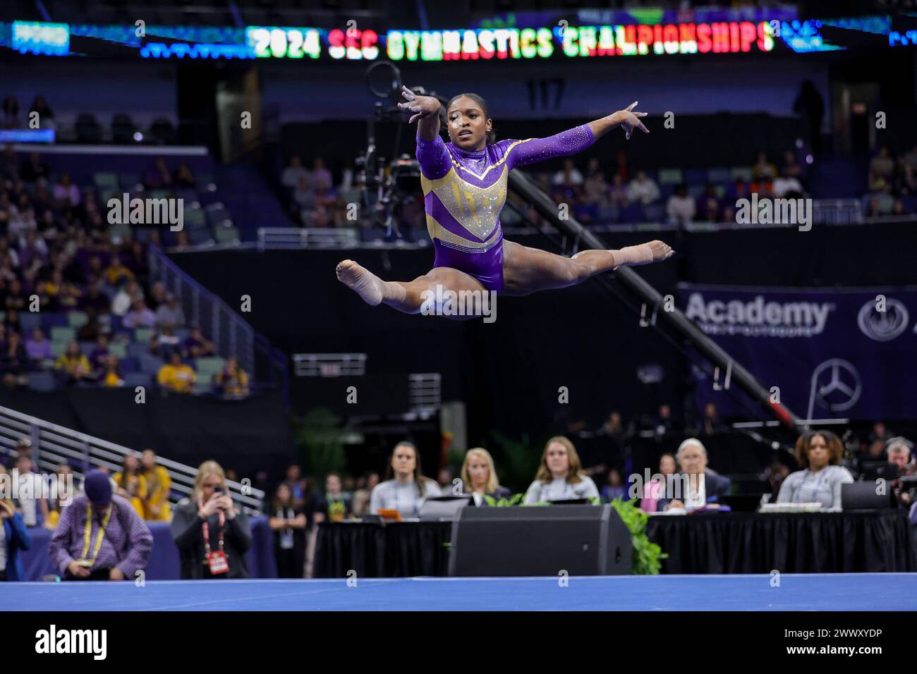 New Orleans, LA, USA. 23rd Mar, 2024. LSU's Kiya Johnson competes on ...