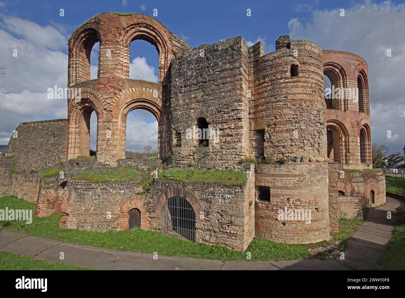 Roman UNESCO Imperial Baths and ancient historical bathing complex ...