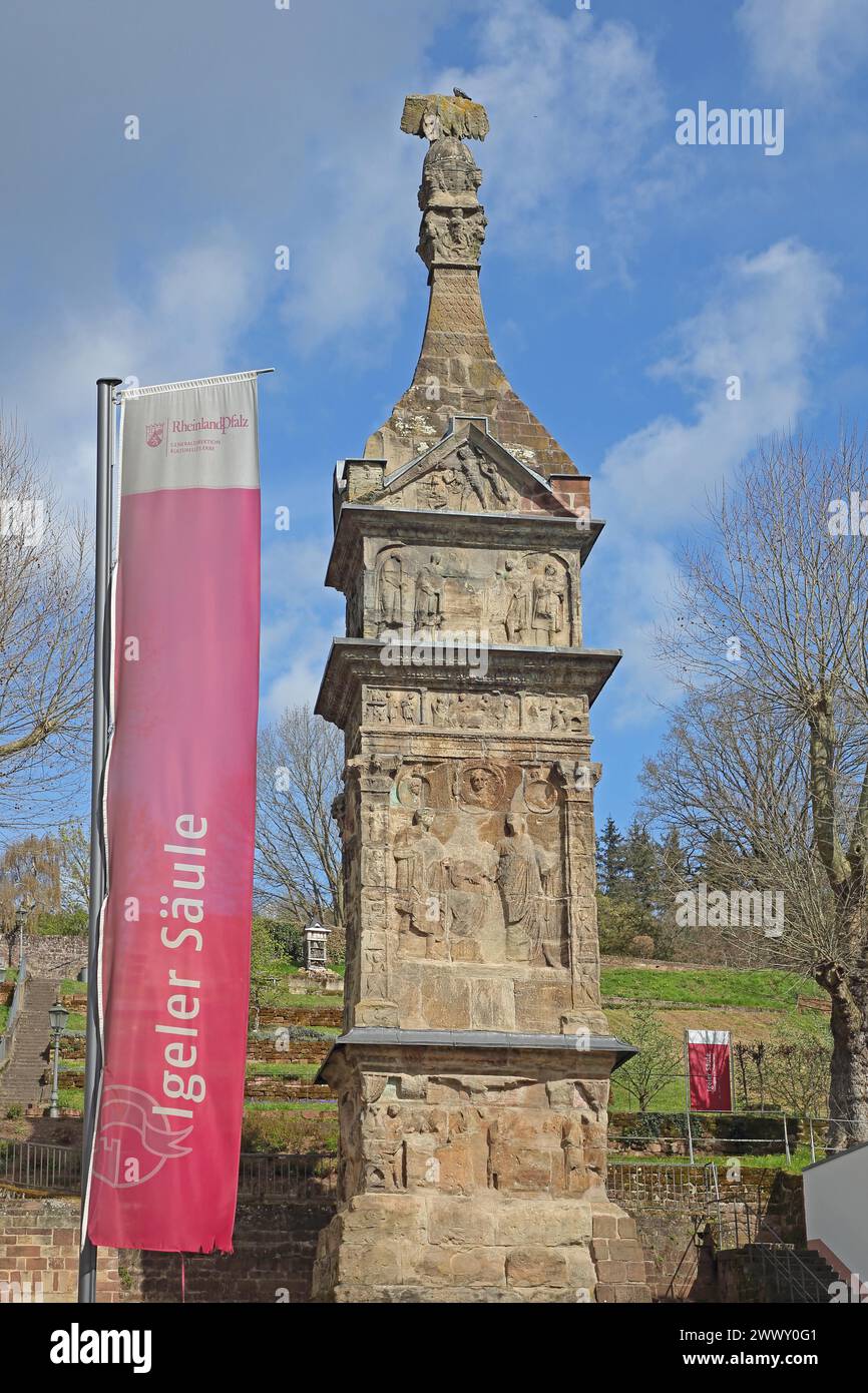 Roman UNESCO Igel Column built 3rd century, antique and historical ...
