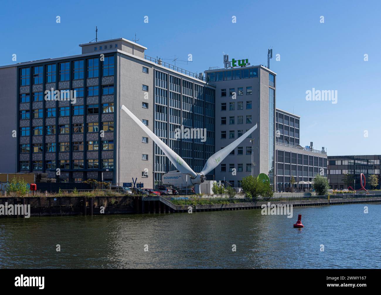 Industrial and factory site on the Spree, luminaire factory, Berlin ...