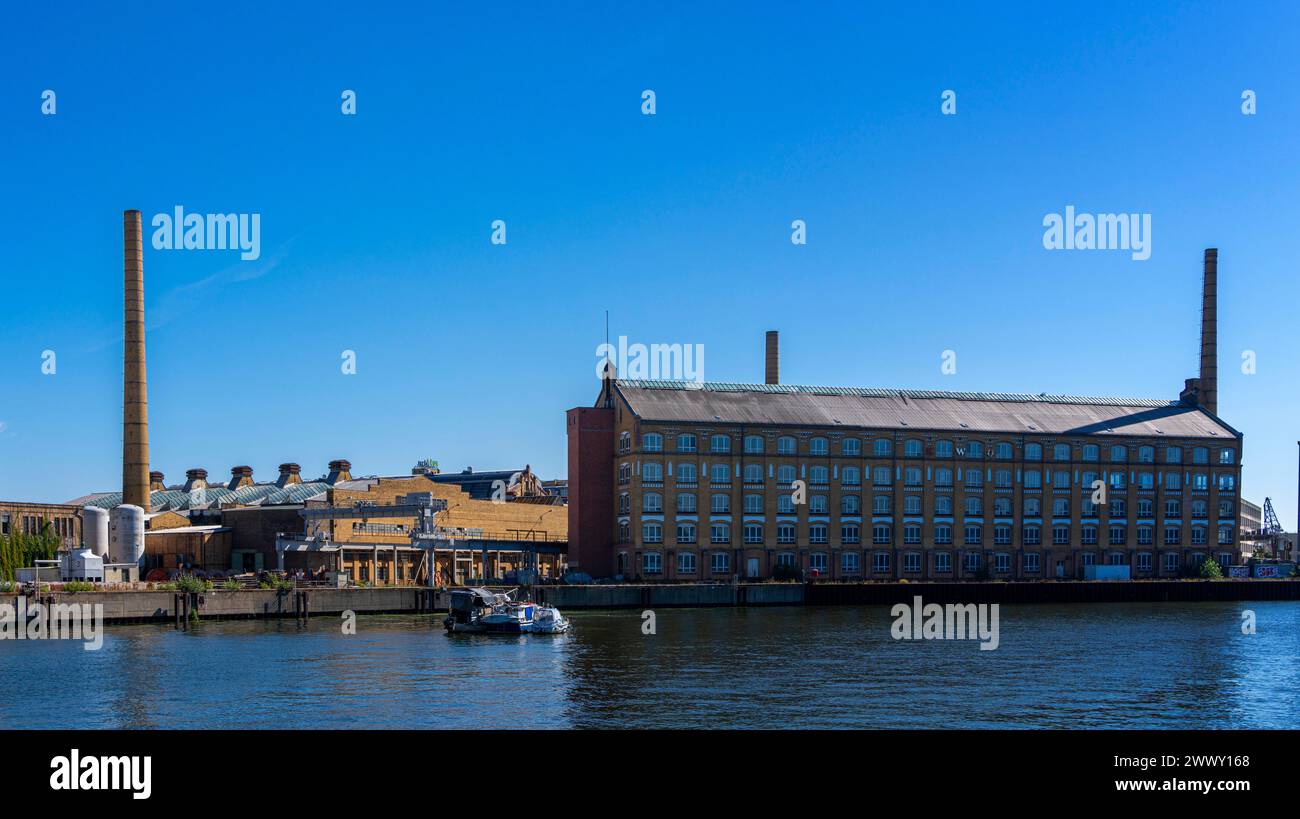 Industrial and factory site on the Spree, luminaire factory, Berlin ...