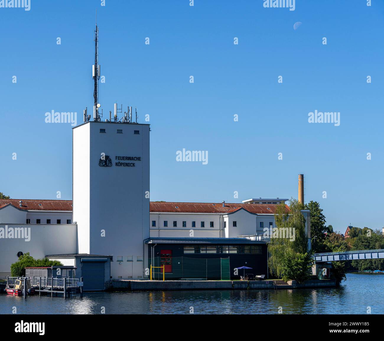 Koepenick fire station on the Spree, Berlin, Germany Stock Photo - Alamy