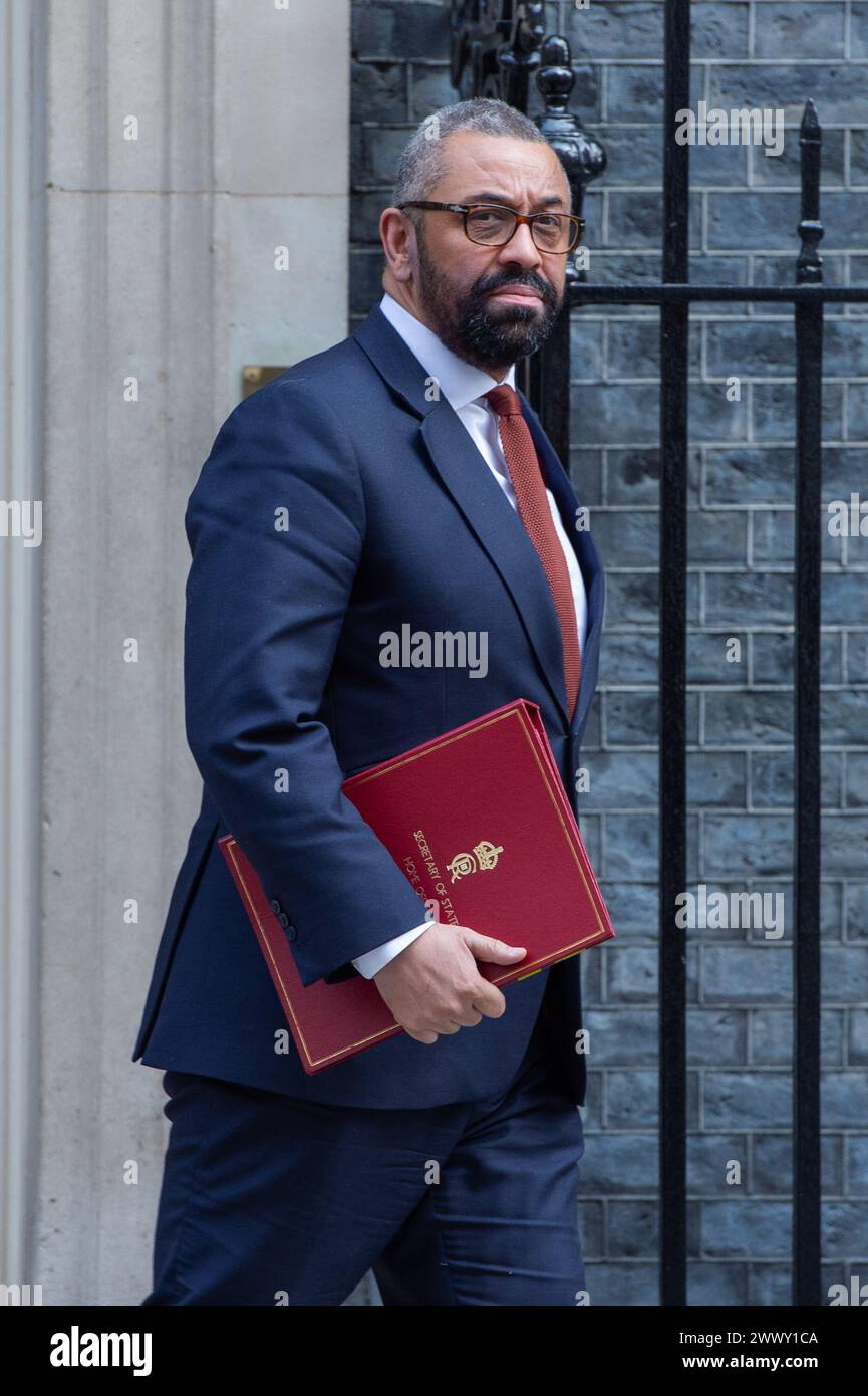 London, England, UK. 26th Mar, 2024. Home Secretary JAMES CLEVERLY ...