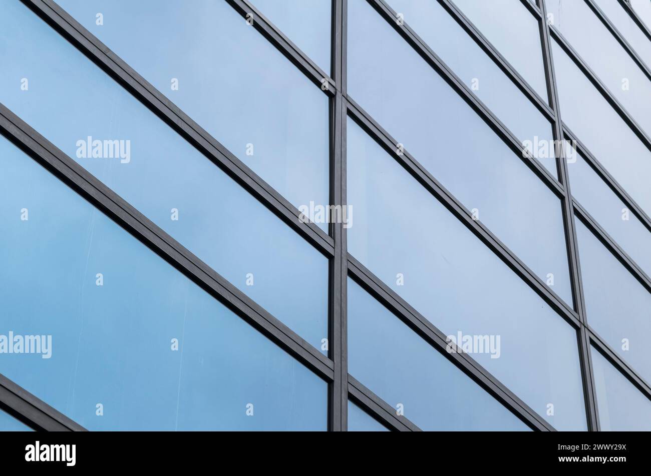The Spectrum Building close up of glazing system Stock Photo - Alamy
