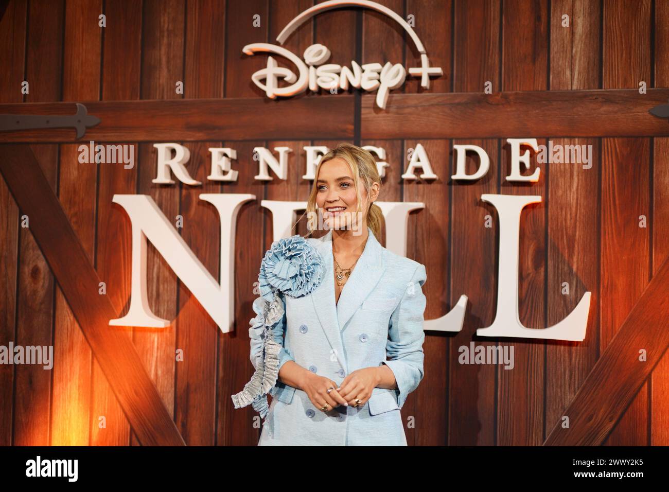 Laura Whitmore attends the world premiere of the Disney+ series ...