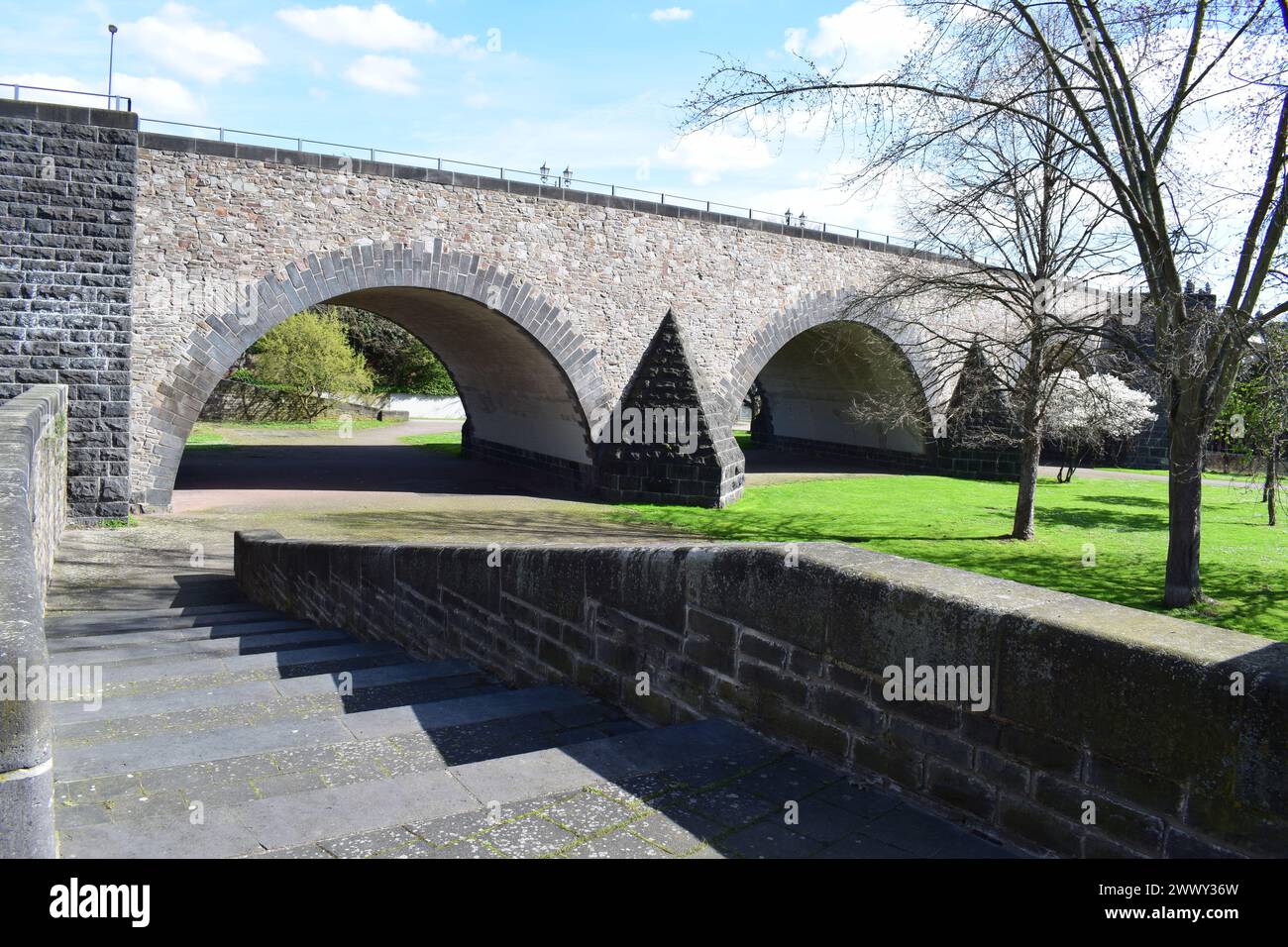 Mosel bridge in Koblenz Stock Photo - Alamy