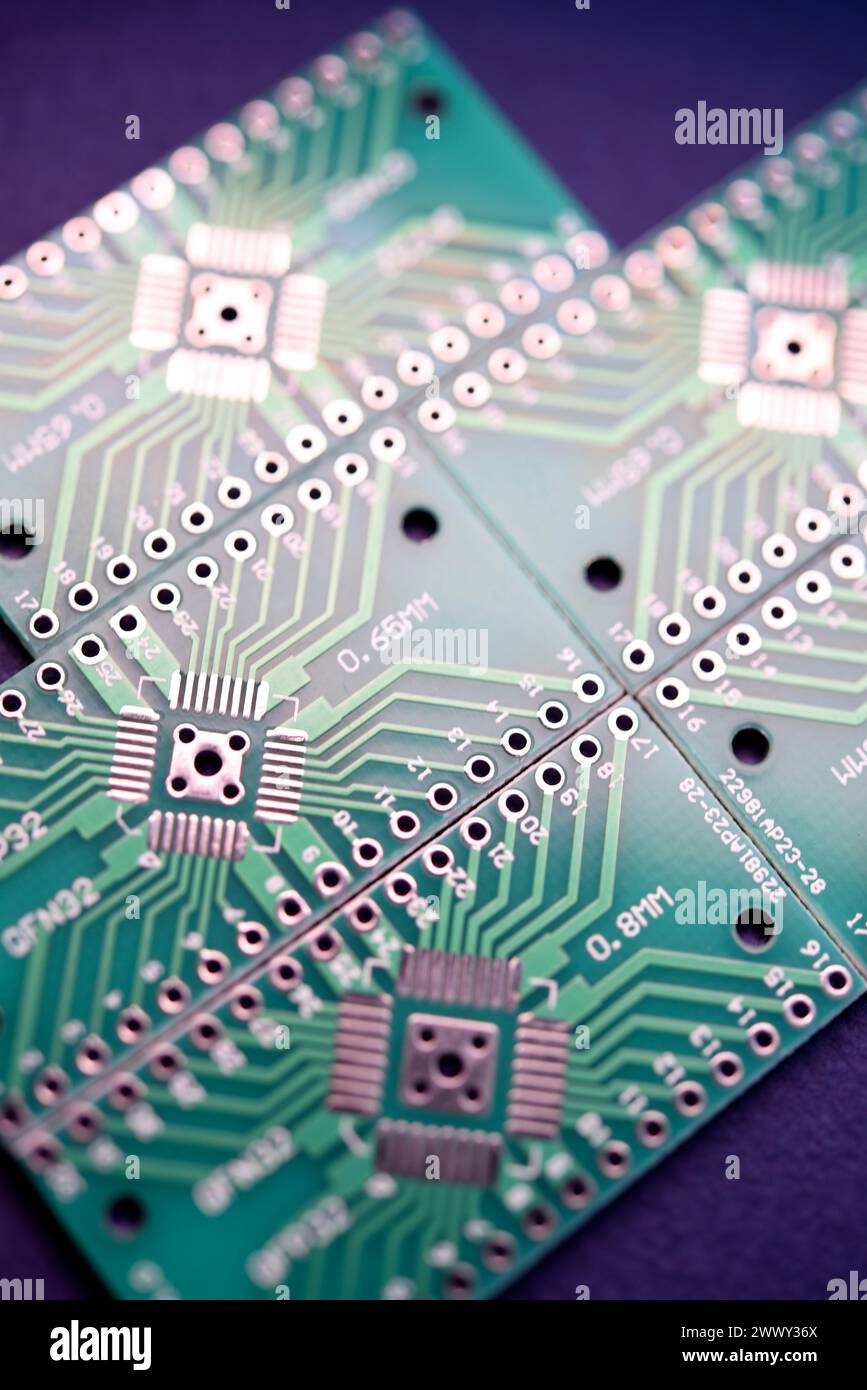 Green printed circuit boards for soldering radio components. A set for ...