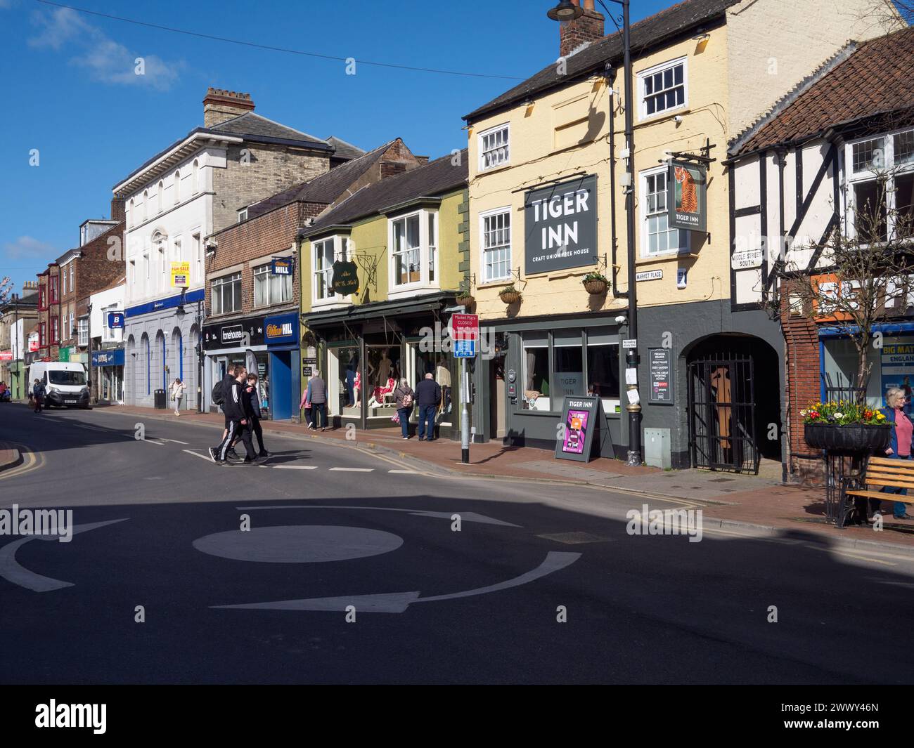 Great Driffield Market Place Stock Photo - Alamy