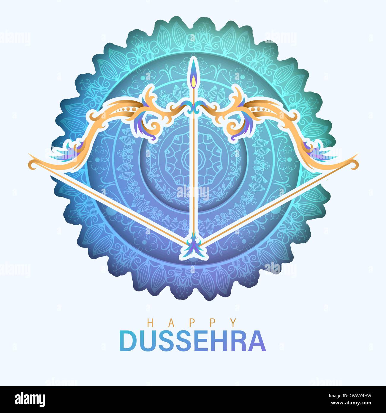 Happy Dussehra Navratri Poster Design Vector Illustration. Festival of ...