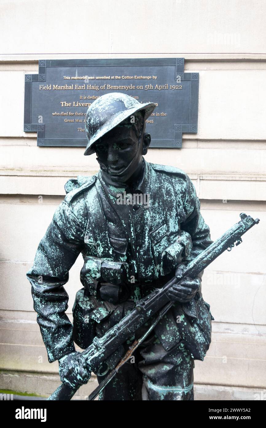 Liverpool soldier in WW1, The Great War Stock Photo - Alamy