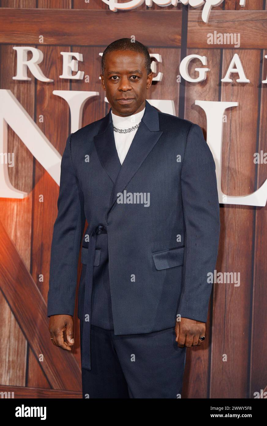 Adrian Lester attends the world premiere of the Disney+ series Renegade ...
