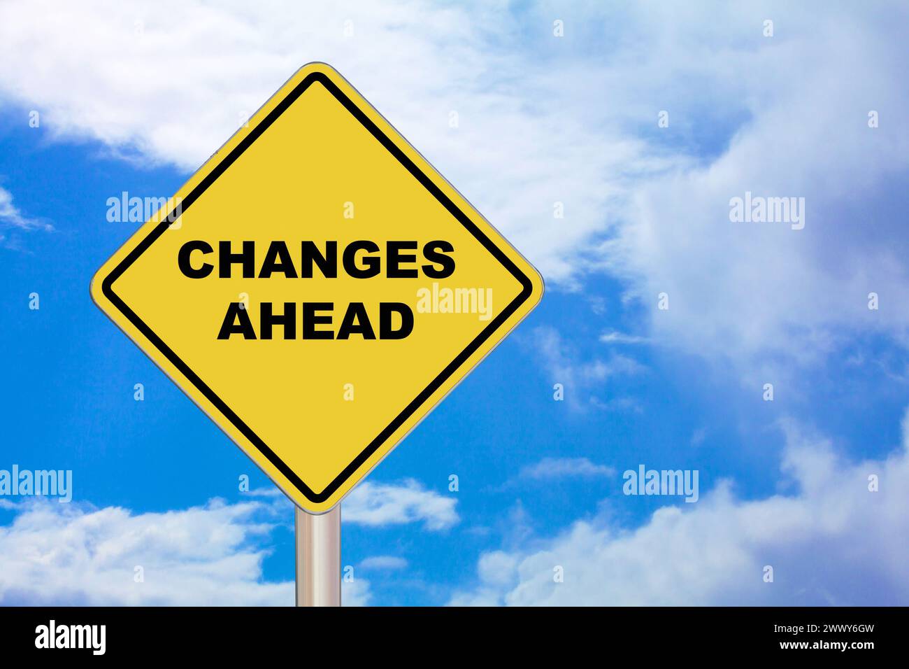 Diamond-shaped crossing sign with yellow background and black border ...