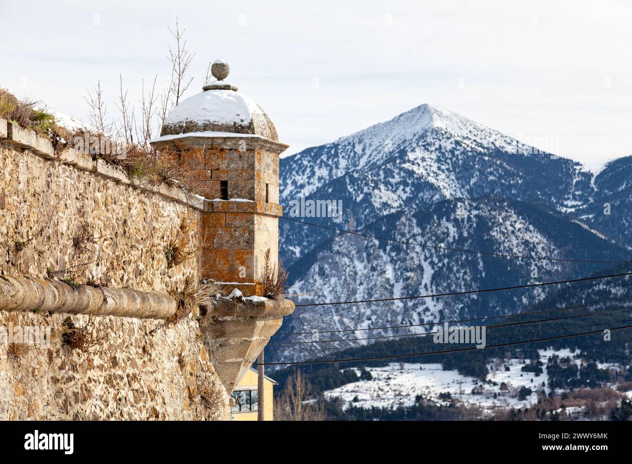 Wall mounted turret hi-res stock photography and images - Alamy