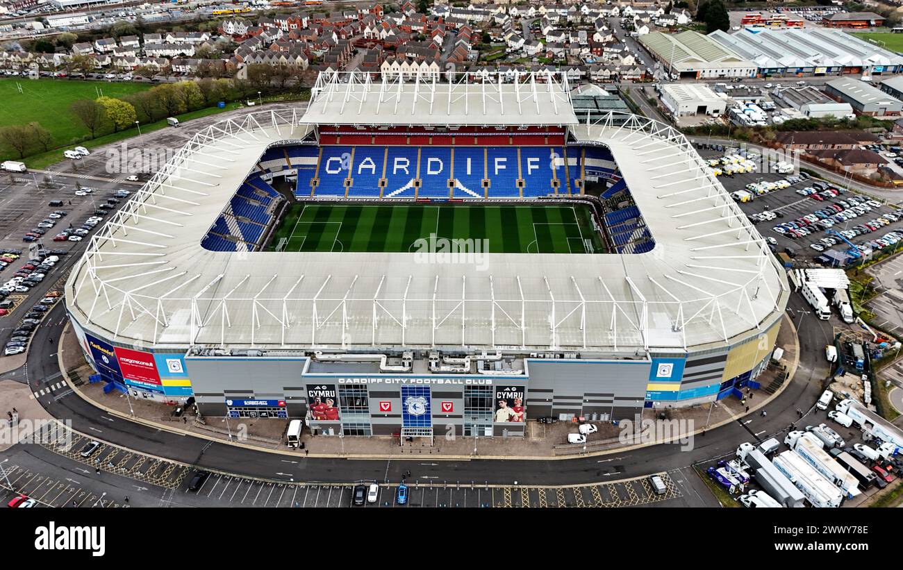Cardiff stadium aerial hi-res stock photography and images - Alamy