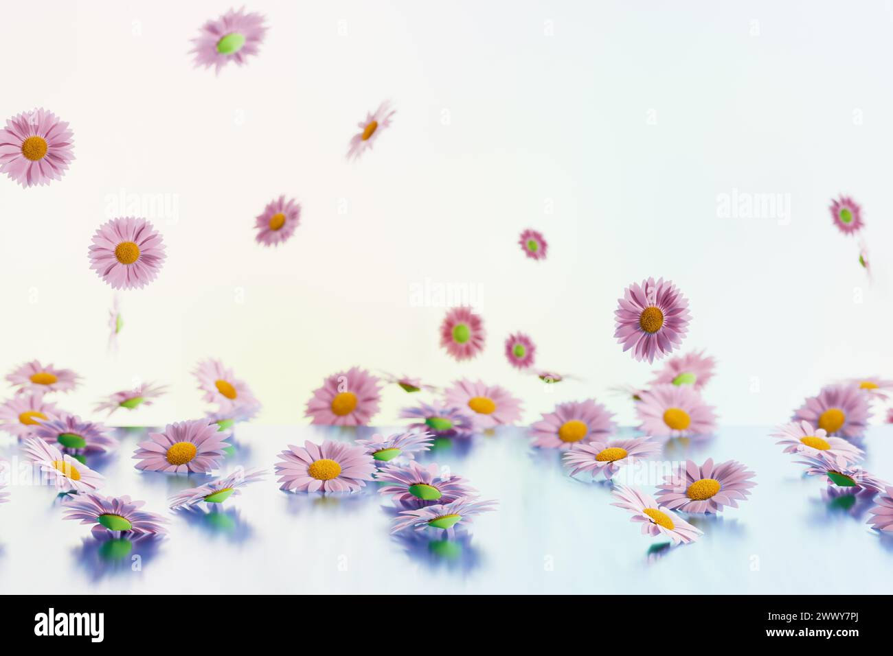 Group flying falling 3d hi-res stock photography and images - Alamy
