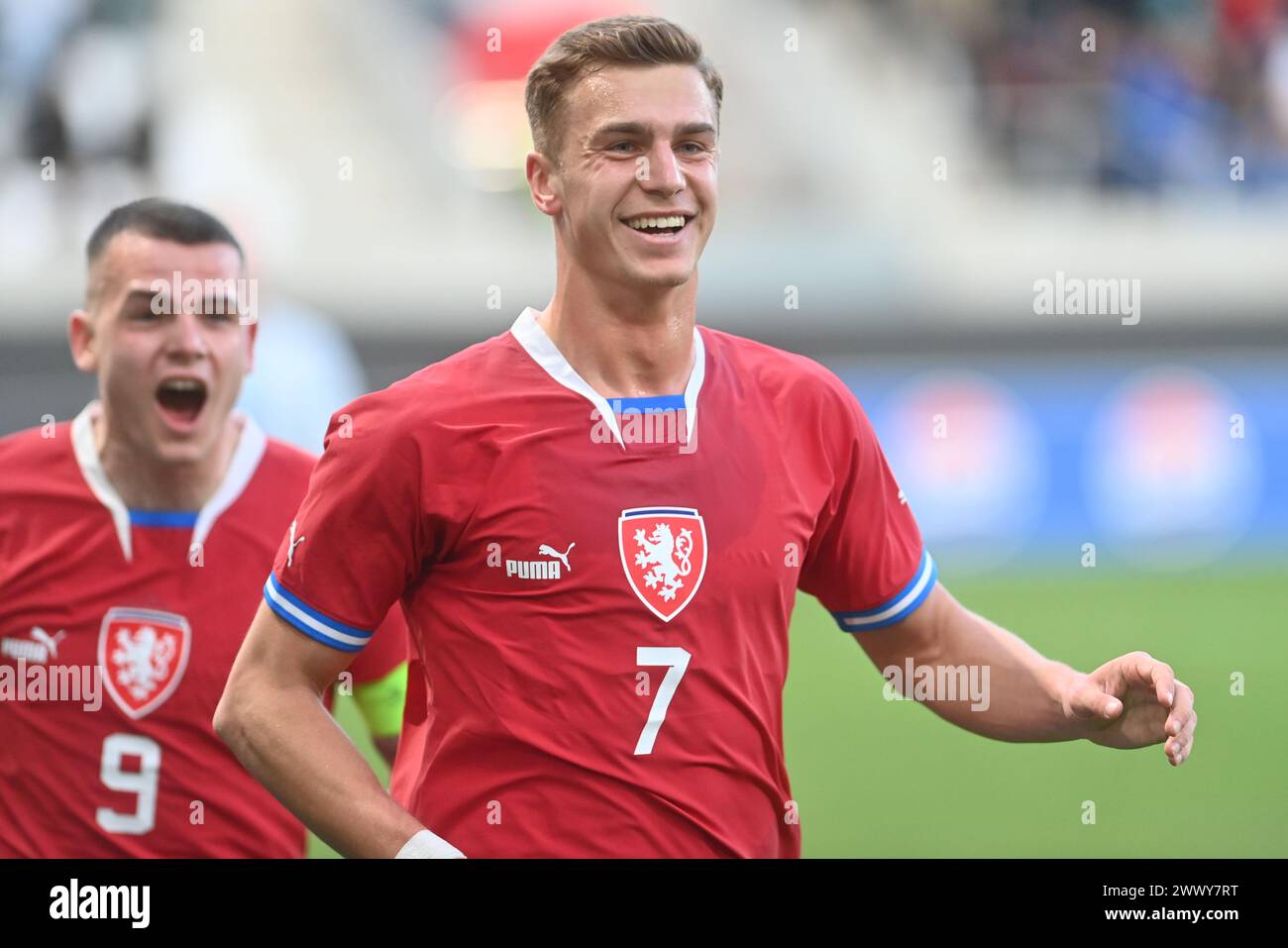 Hradec Kralove, Czech Republic. 26th Mar, 2024. L-R Vaclav Sejk and ...