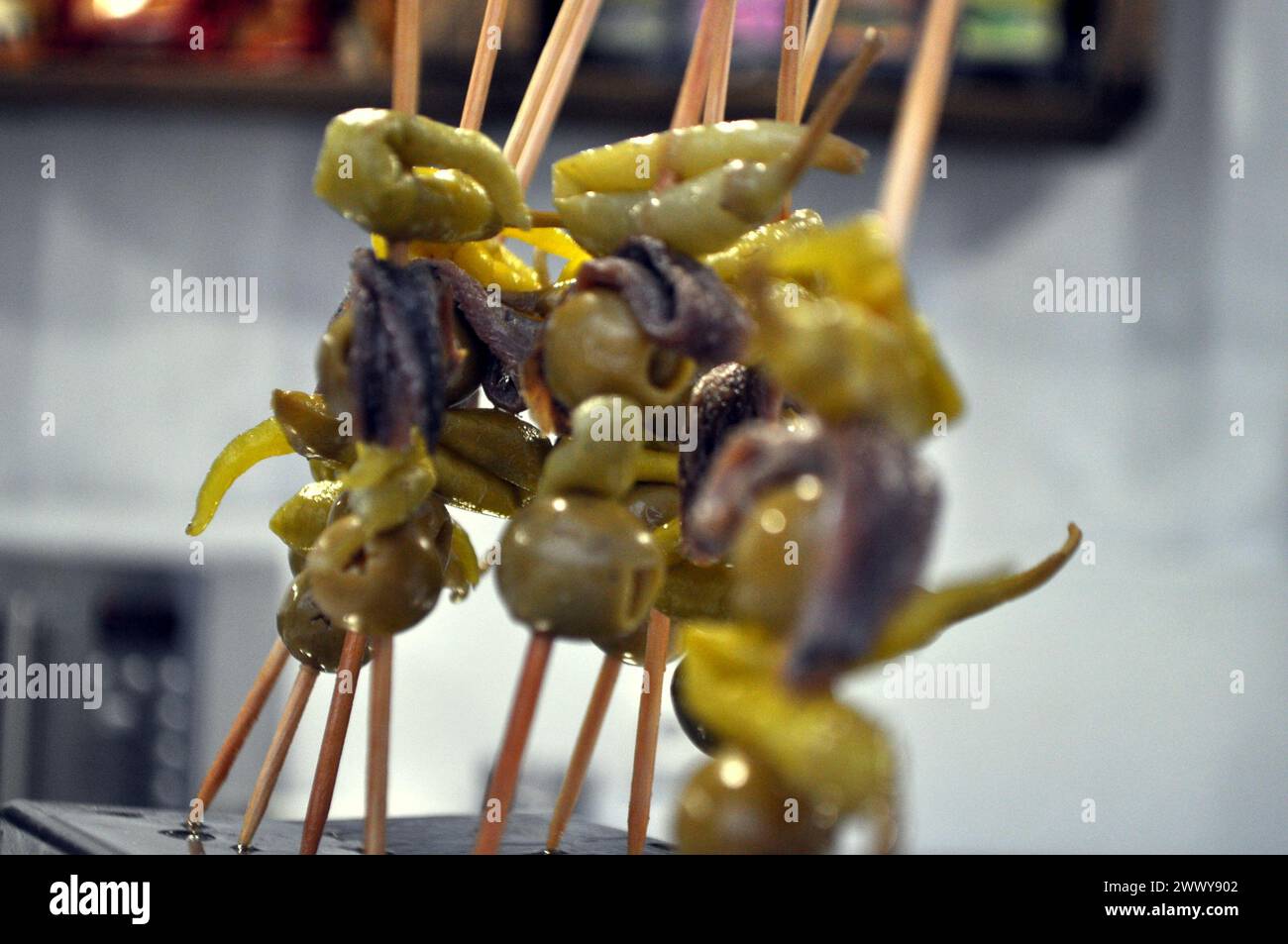 gilda pintxo in san sebastian, spain Stock Photo - Alamy