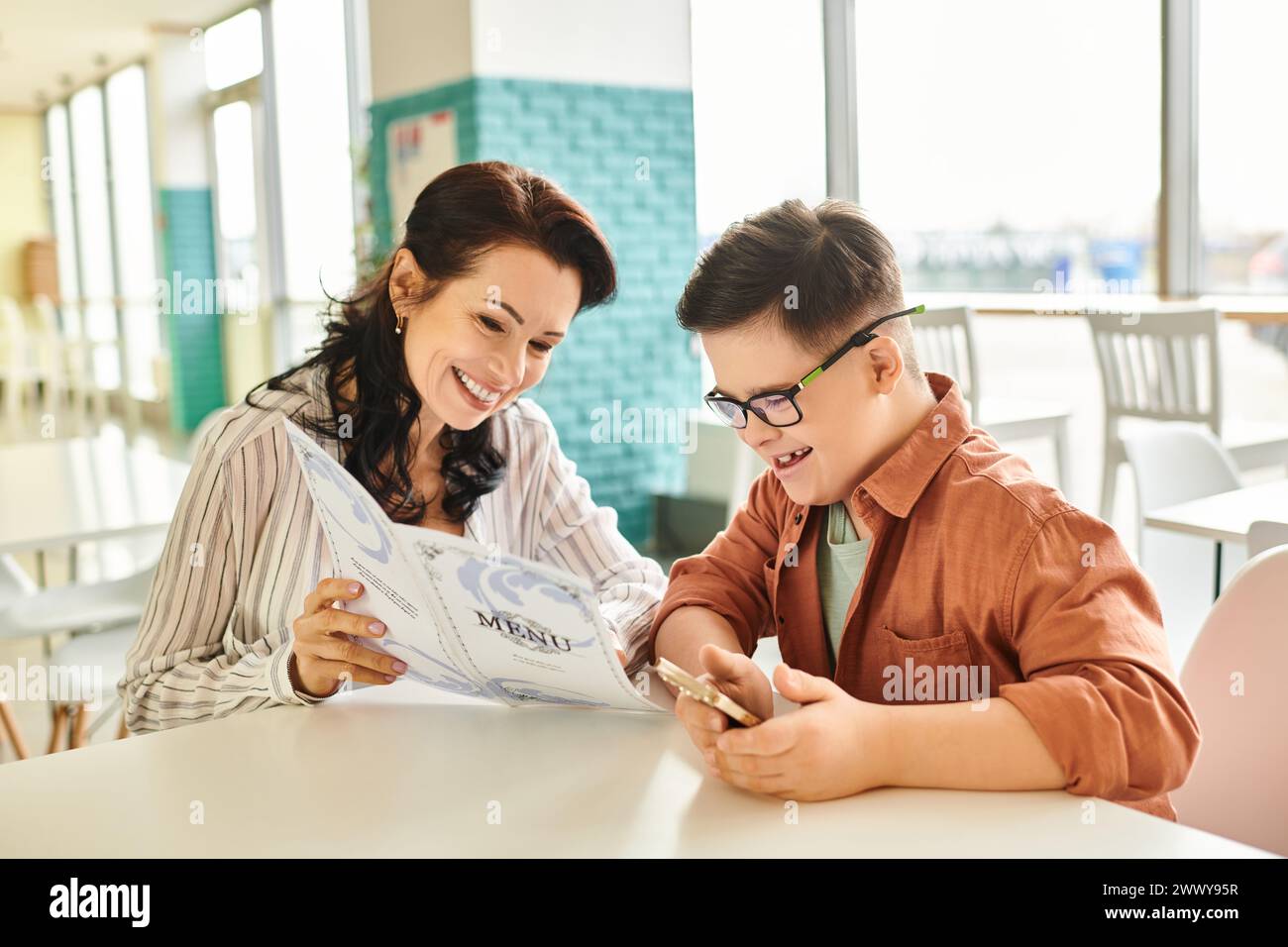 Down syndrome woman 50s hi-res stock photography and images - Alamy