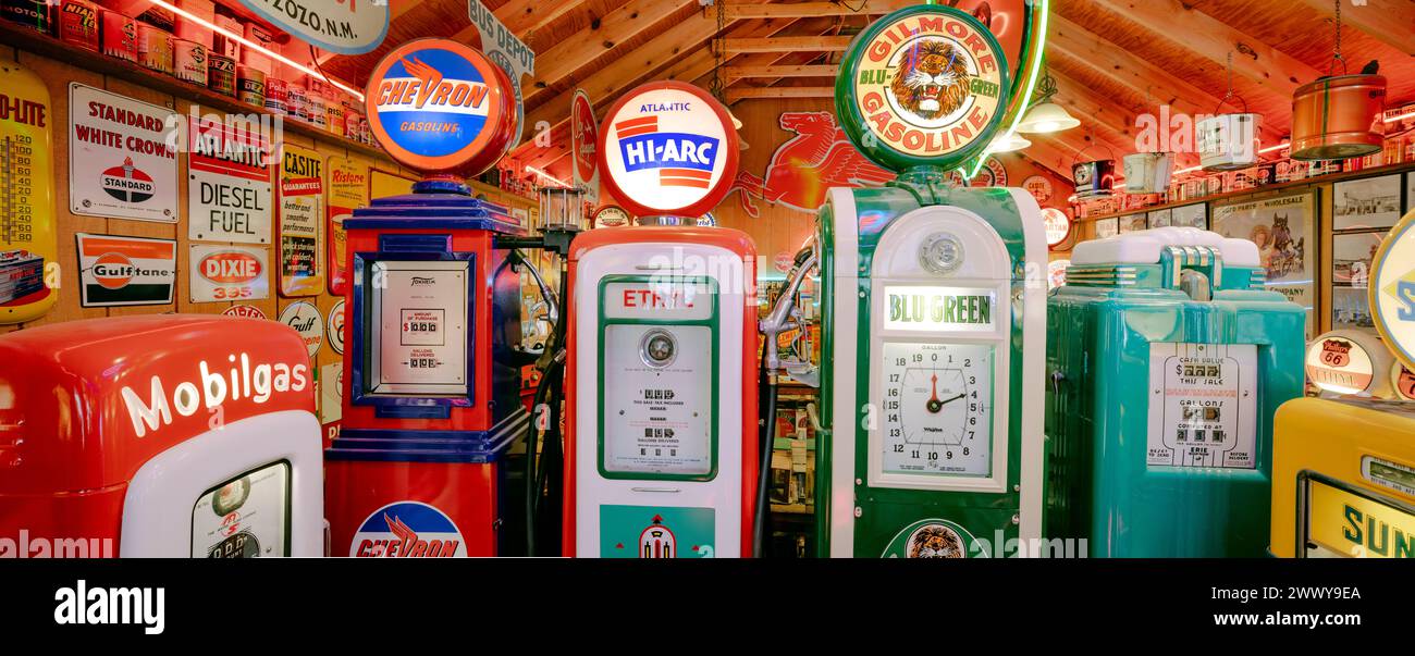 NM00701-00....NEW MEXICO - Historic gas pumps at the Classical Gas ...