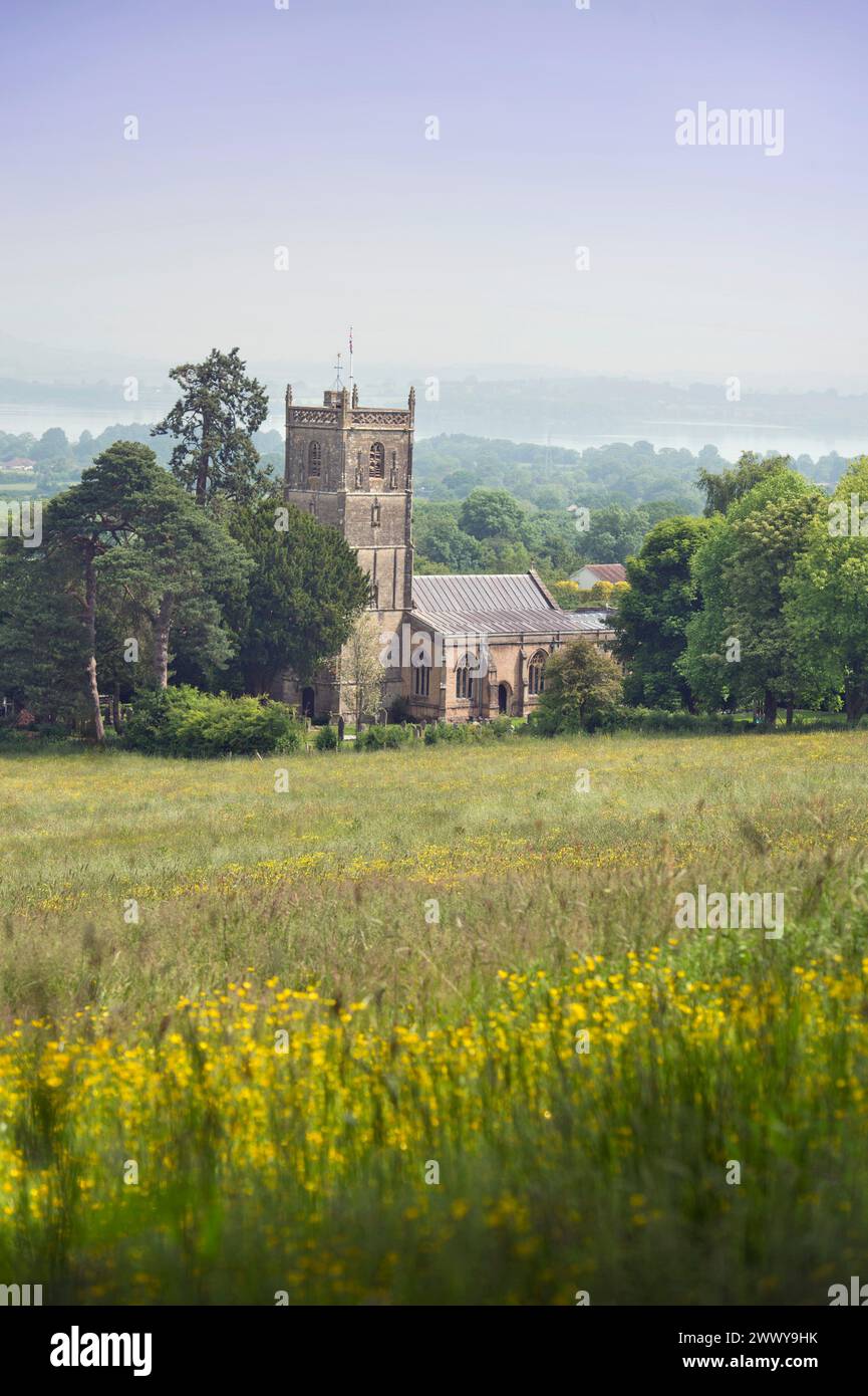 The village of Compton Martin with St Michael's church, Somerset UK ...