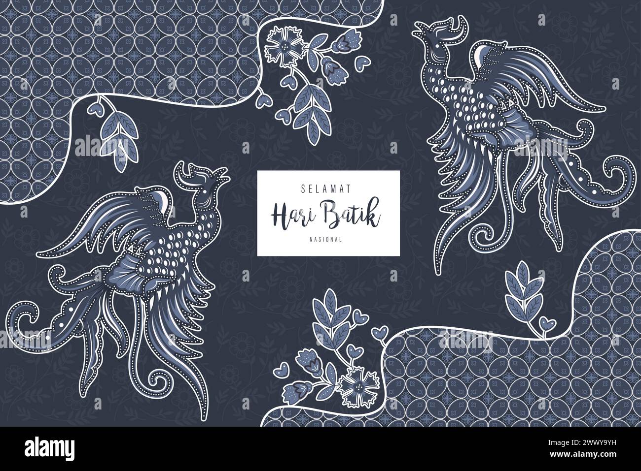 Traditional Batik Pattern from Indonesia Vector Illustration. Batik ...