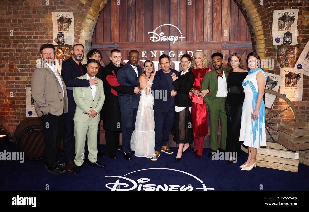 Cast members attend the world premiere of the Disney+ series Renegade Nell at the Everyman ...