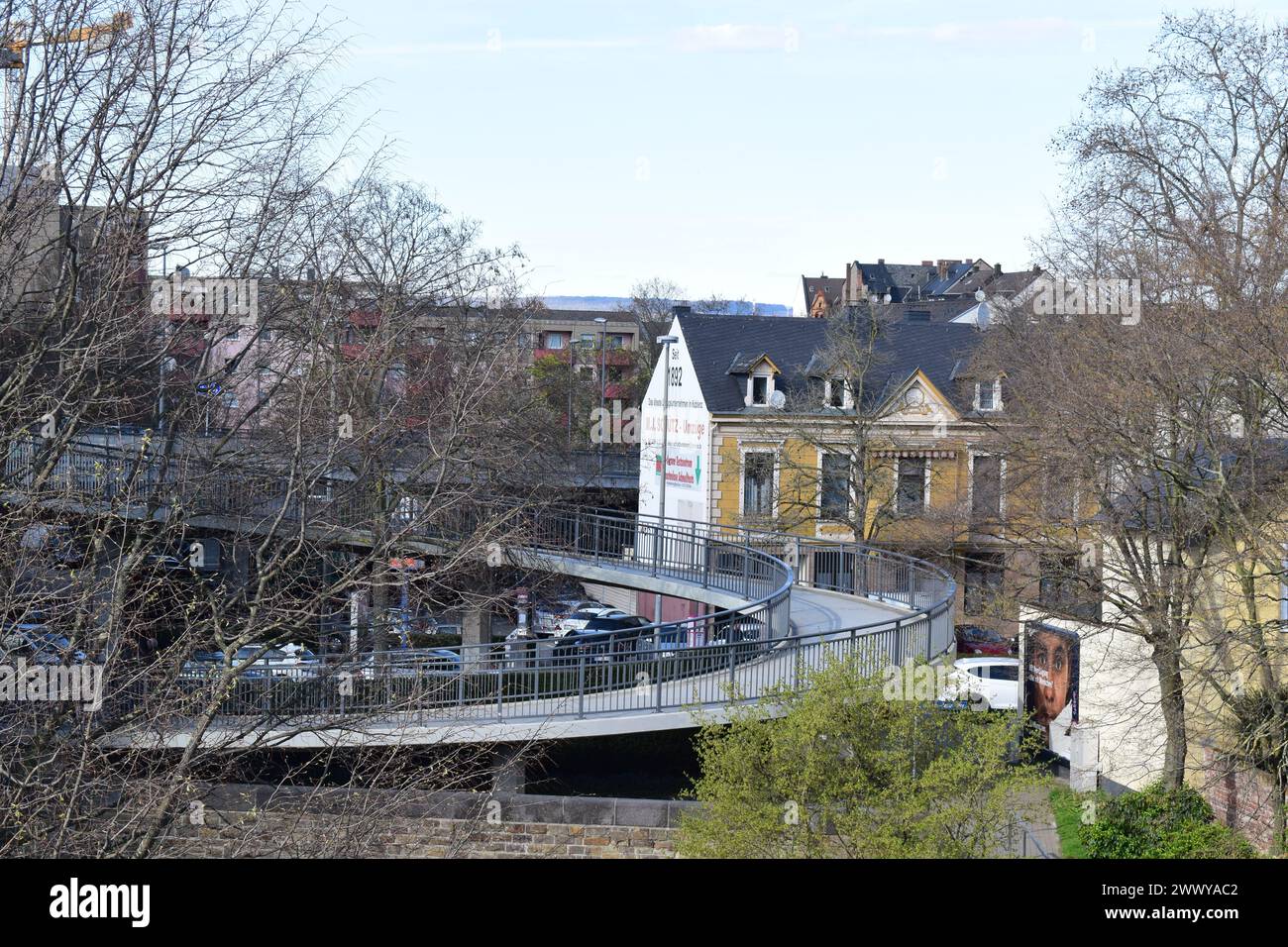 snail shaped pedestrian bridge Stock Photo - Alamy