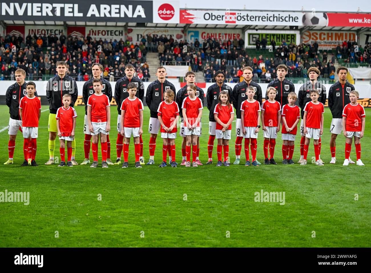 26.03.2024, Innviertel Arena Ried, AUT, U21 EM-Qualifikation 2025 - Oesterreich vs Zypern, im ...