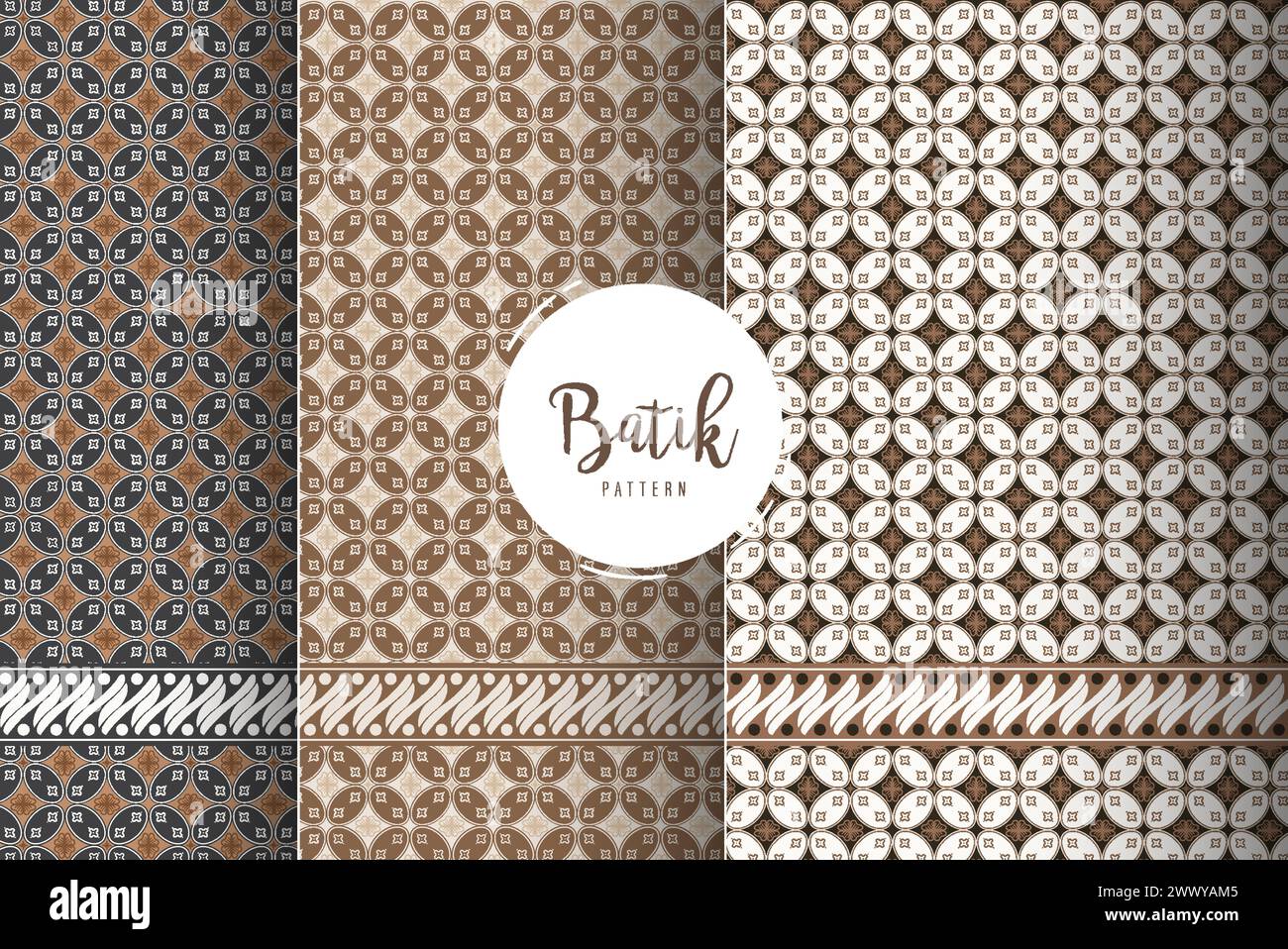 Traditional Batik Pattern from Indonesia Vector Illustration. Batik ...