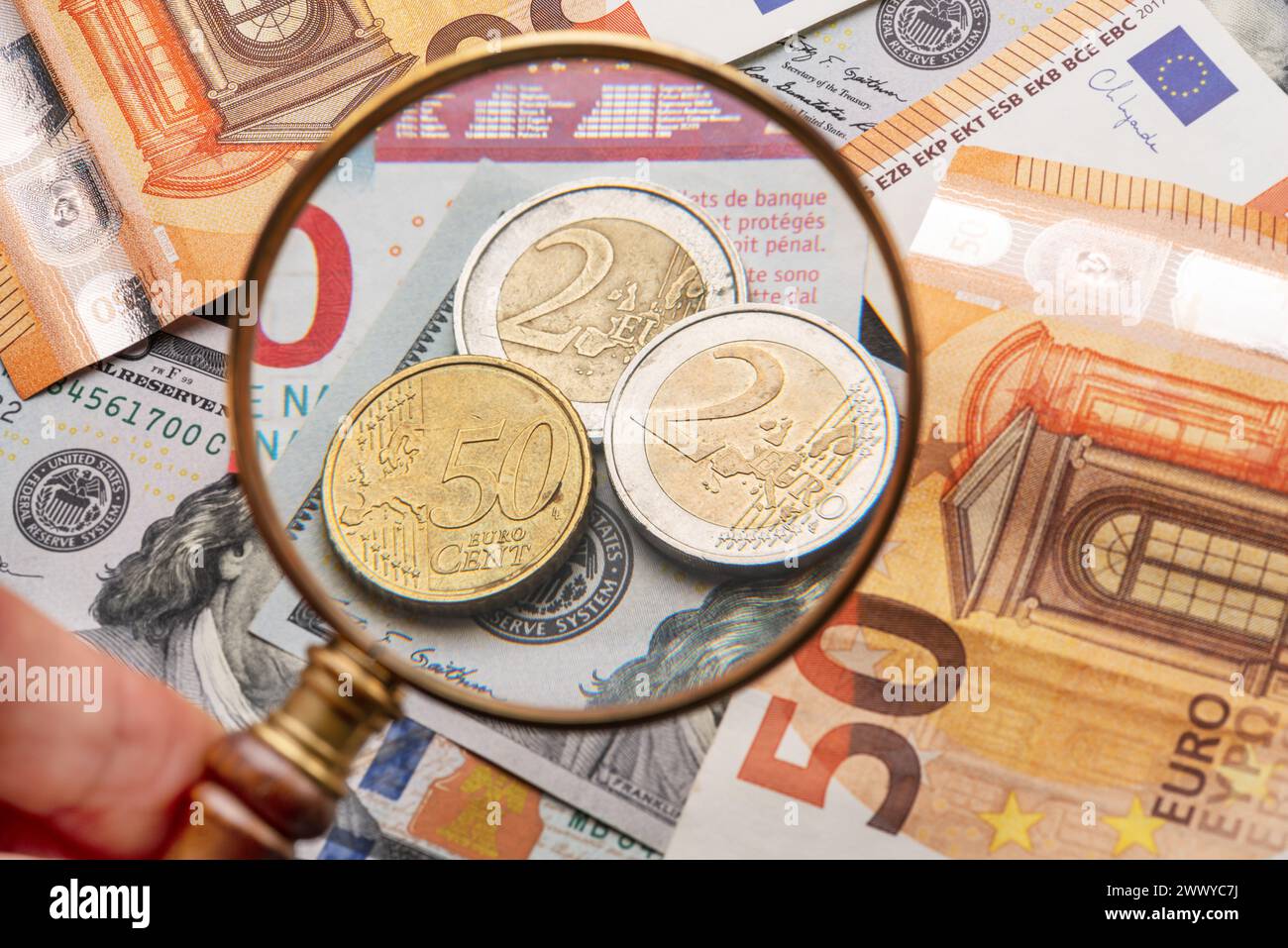 Business background from world famous currencies - paper banknotes and ...