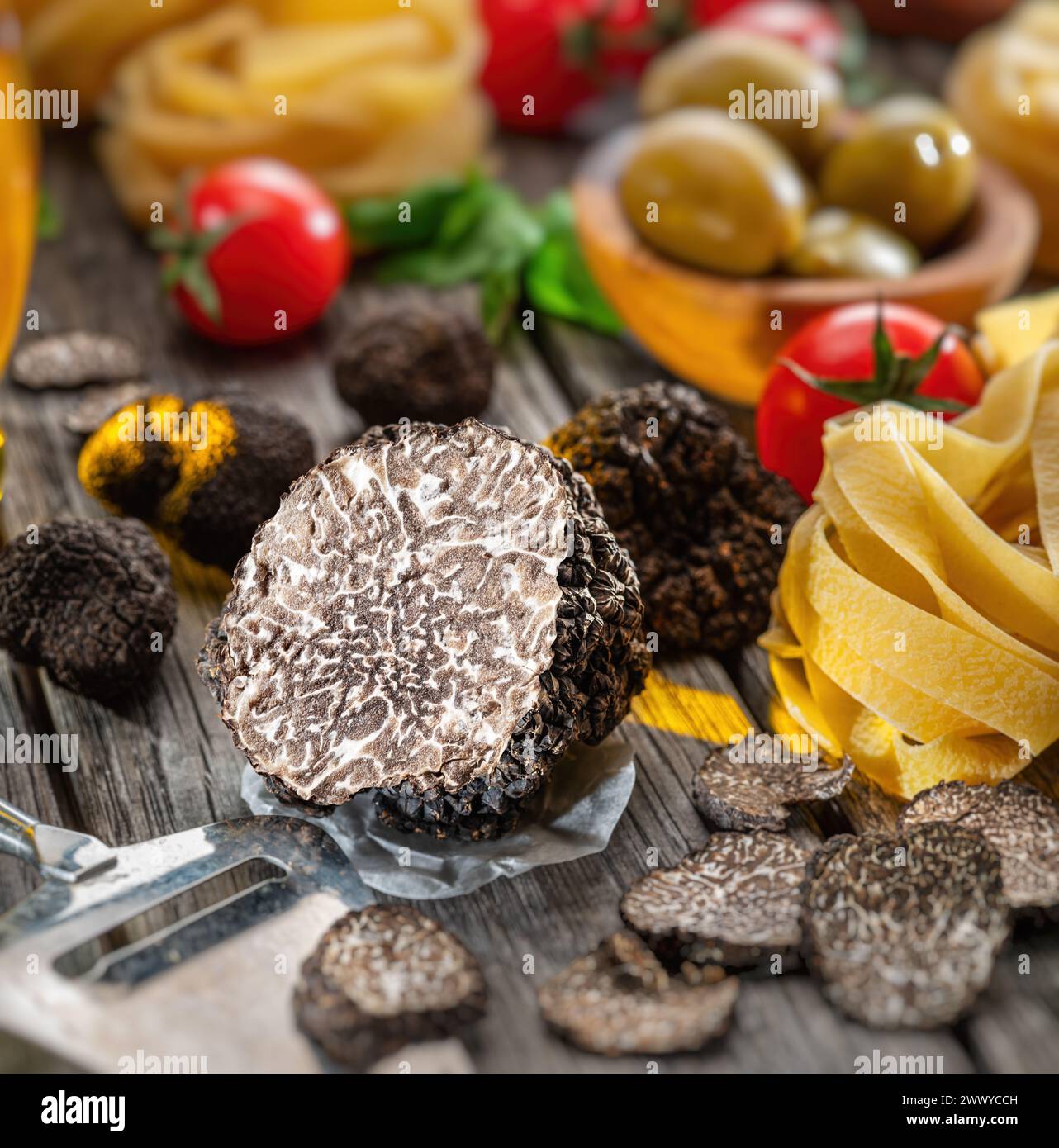 One whole white truffle mushroom hi-res stock photography and images ...