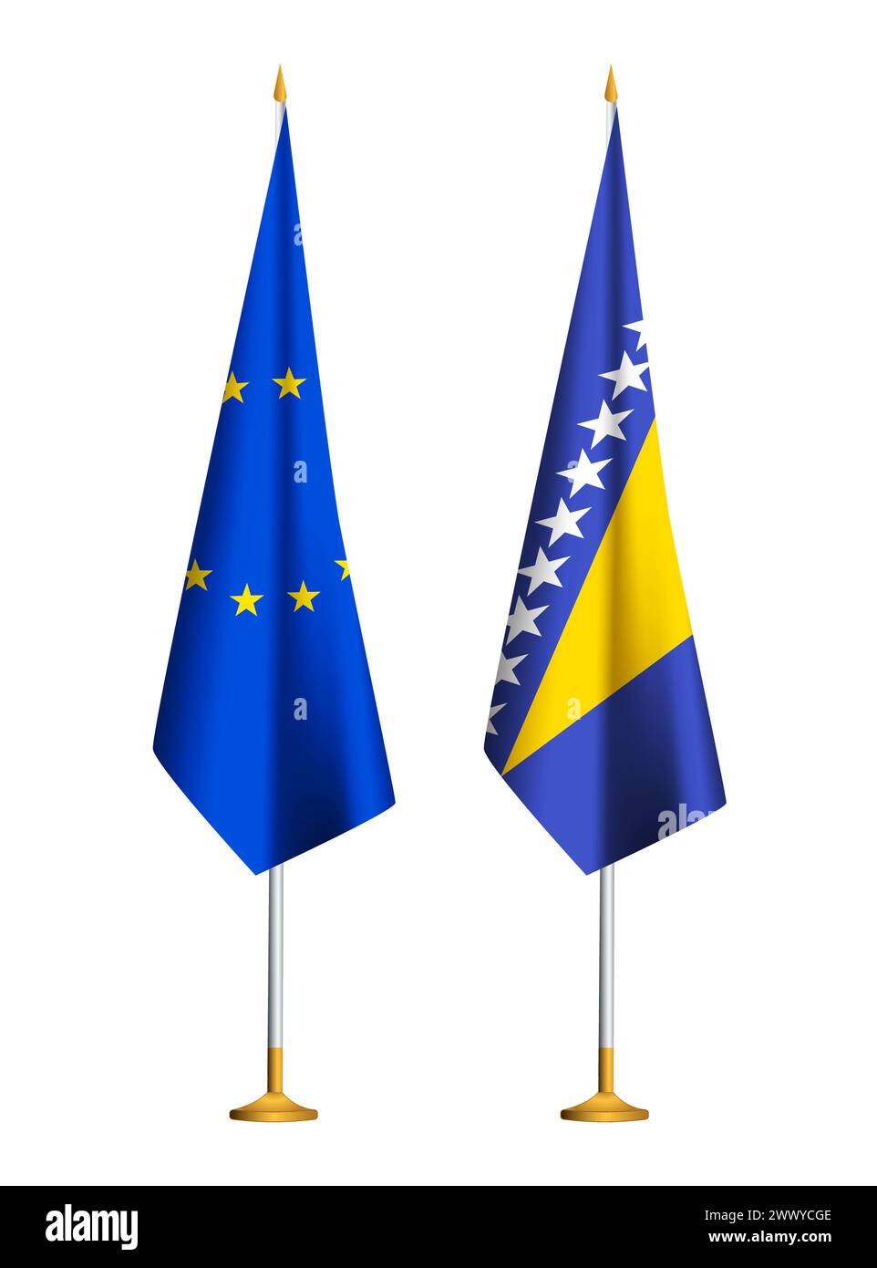 Flags europe union bosnia hi-res stock photography and images - Alamy