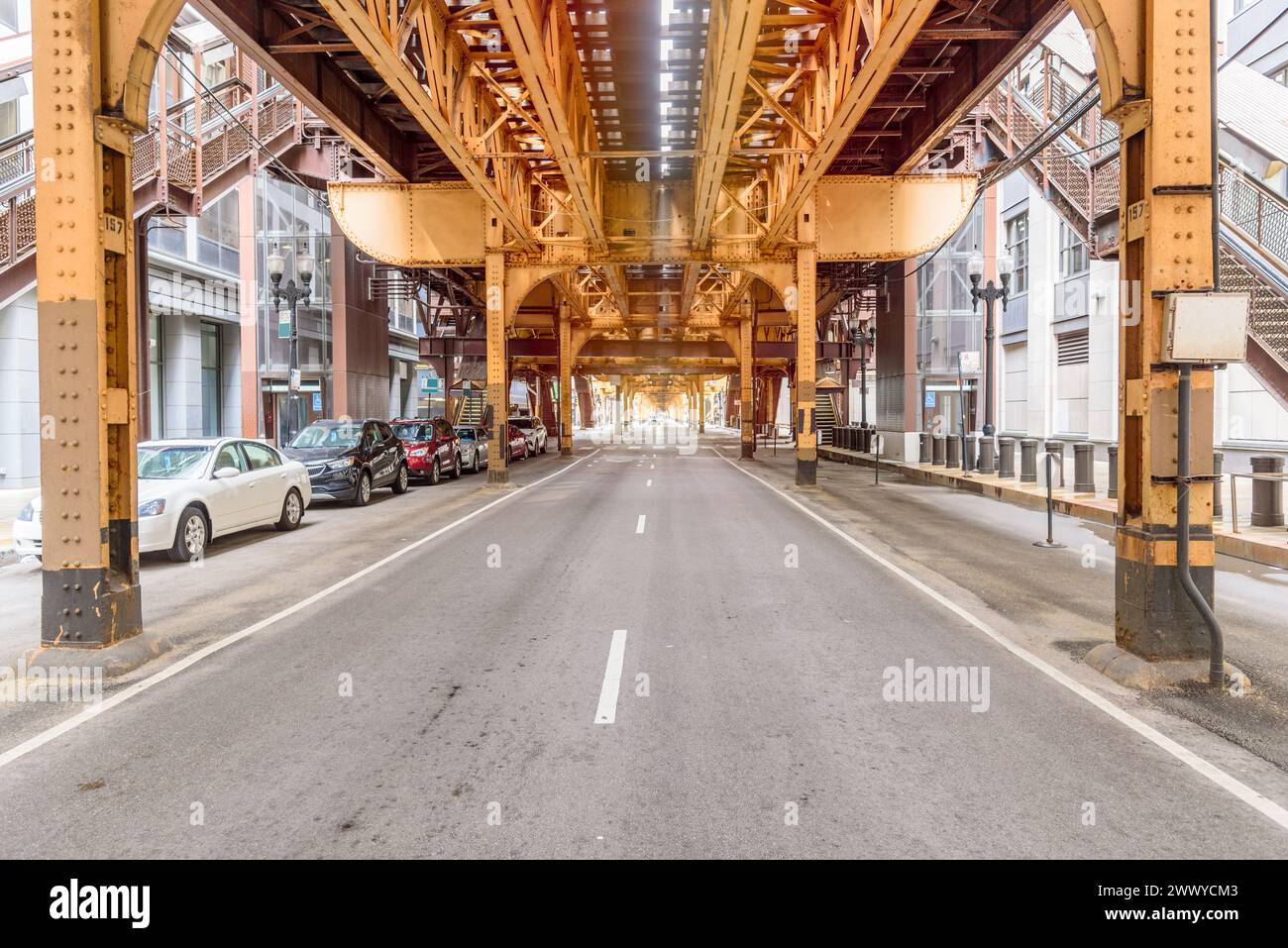 Chicago road markings hi-res stock photography and images - Alamy