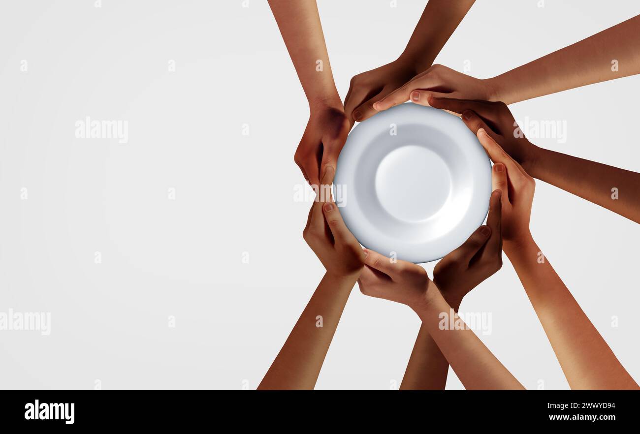 Community Food Bank or Global Hunger Crisis as a diverse group ...