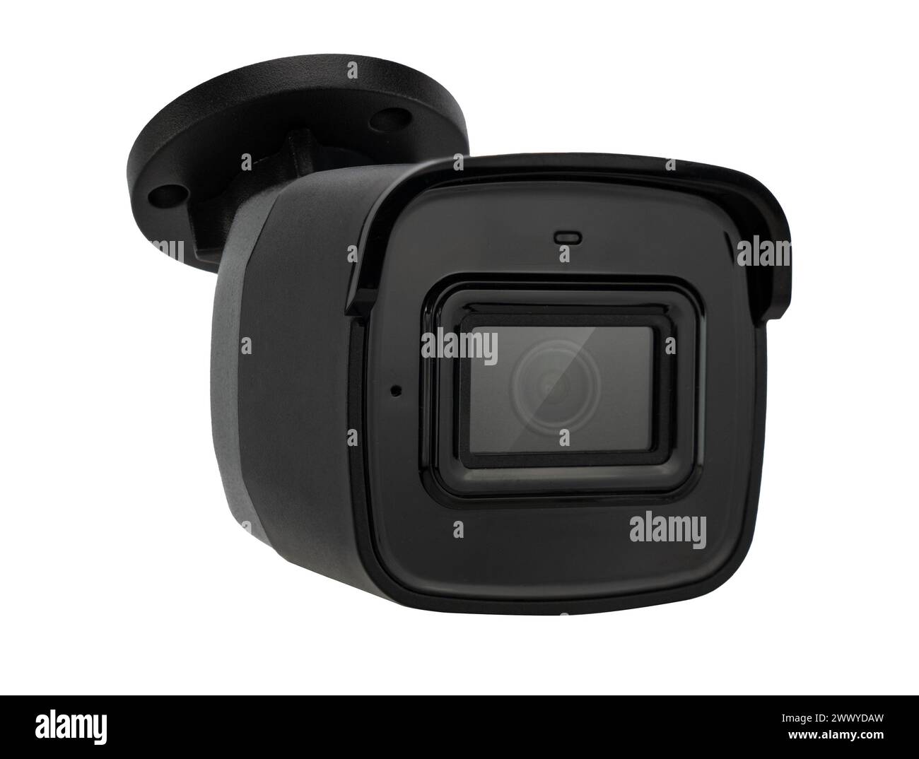 Modern Black Security Camera Isolated Stock Photo - Alamy