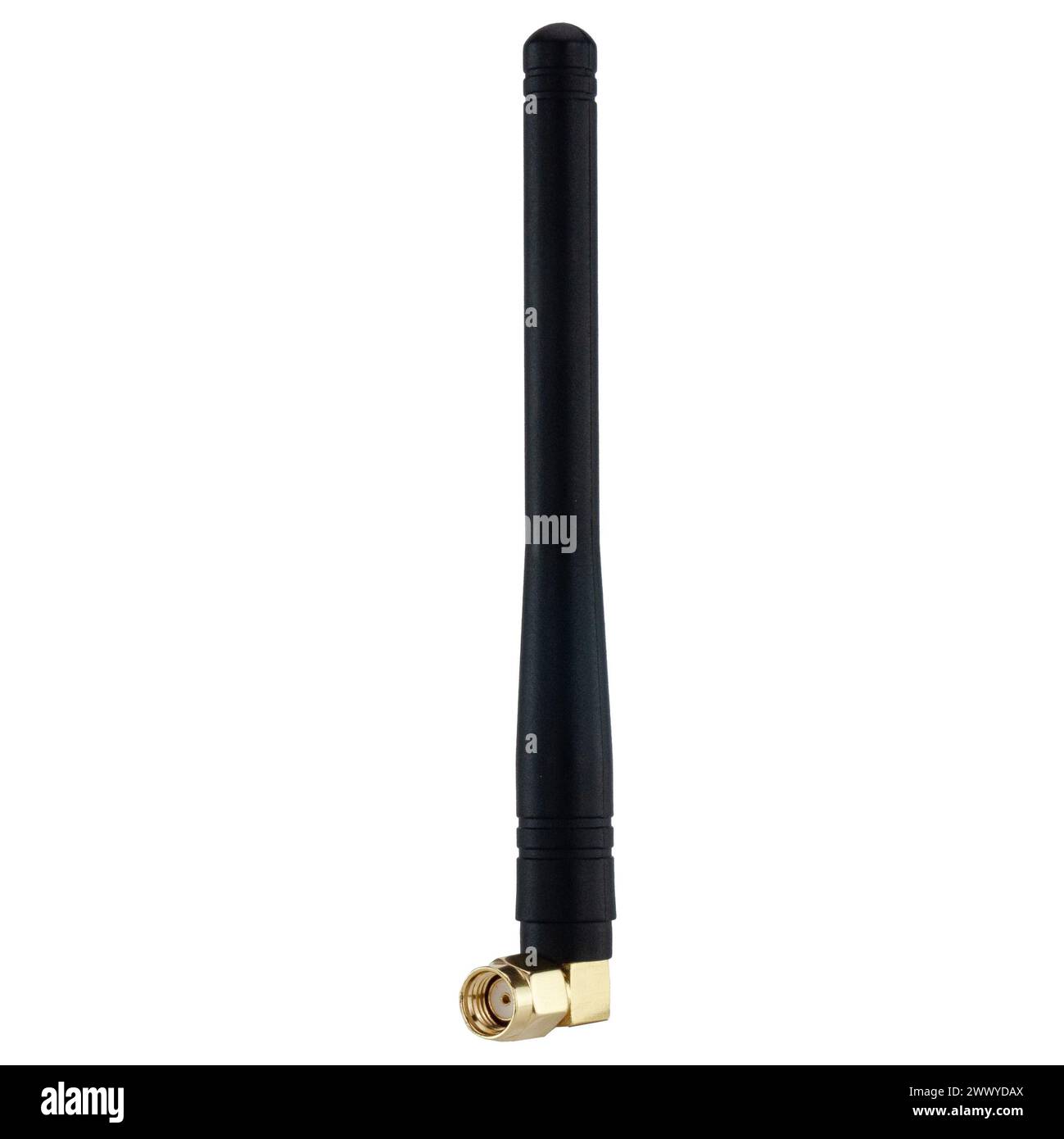 Wireless Router Antenna Isolated on White Stock Photo - Alamy