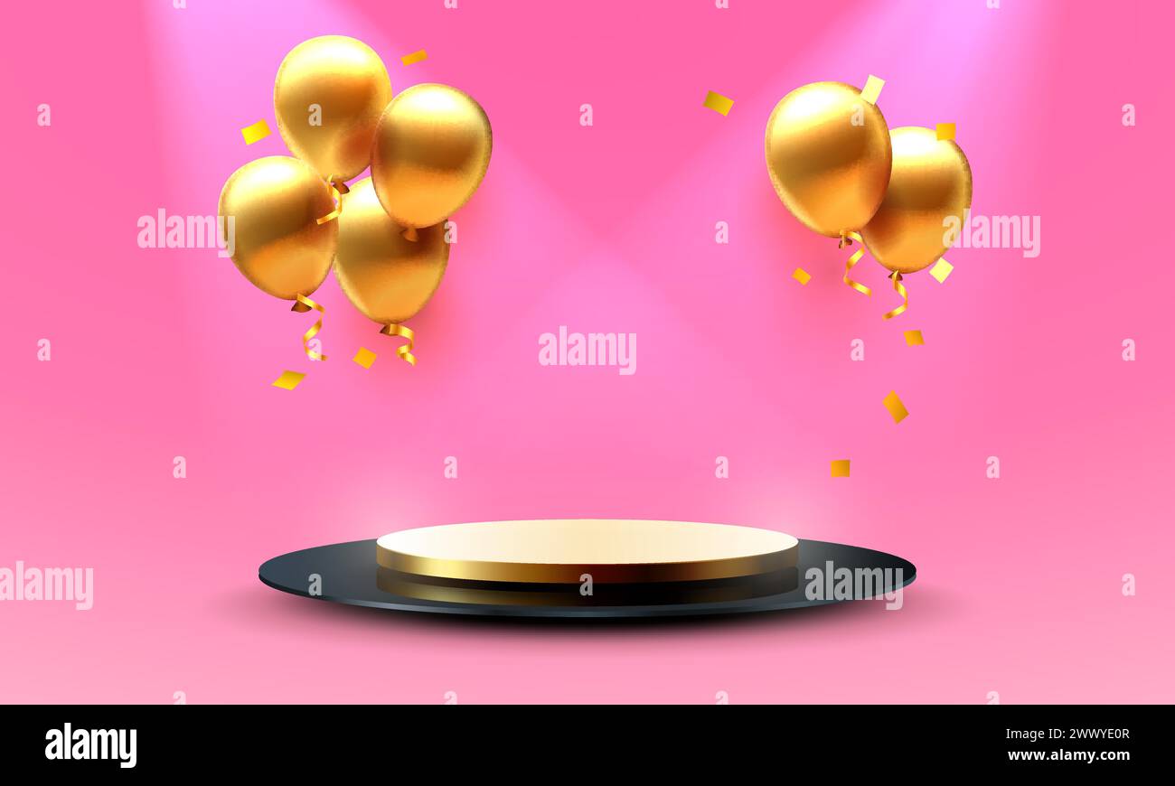 Gold platform banner hi-res stock photography and images - Alamy