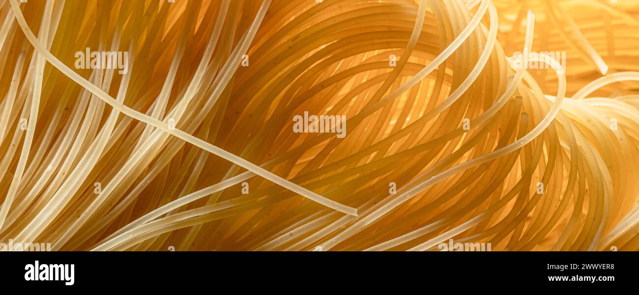 Italian pasta vermicelli close-up. Food background Stock Photo - Alamy