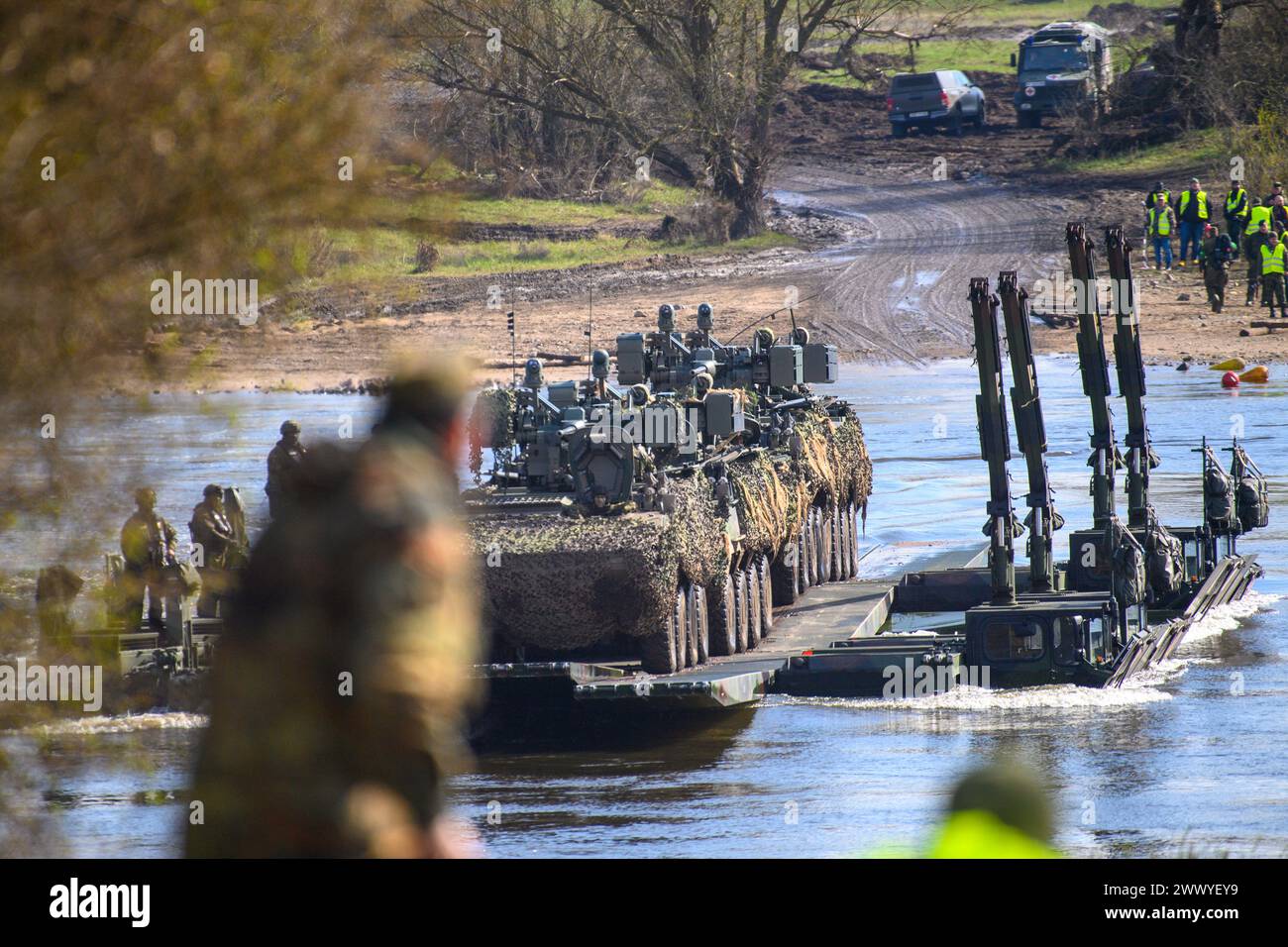 Storkau, Germany. 26th Mar, 2024. During the "Wettiner Schwert 2024 ...