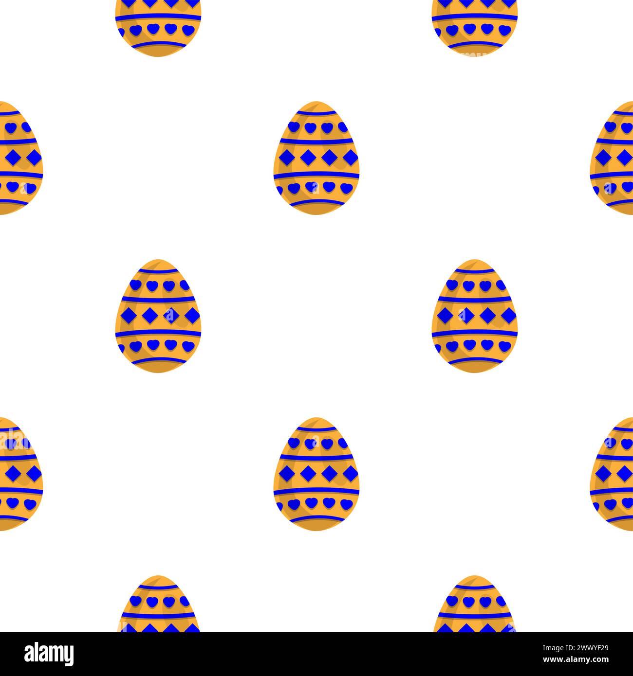 Illustration on theme seamless celebration holiday Easter with hunt ...